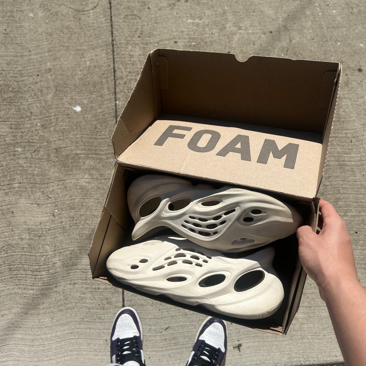 Yeezy Foam Runners Bone Size 9 #yeezy #kanye... - Depop