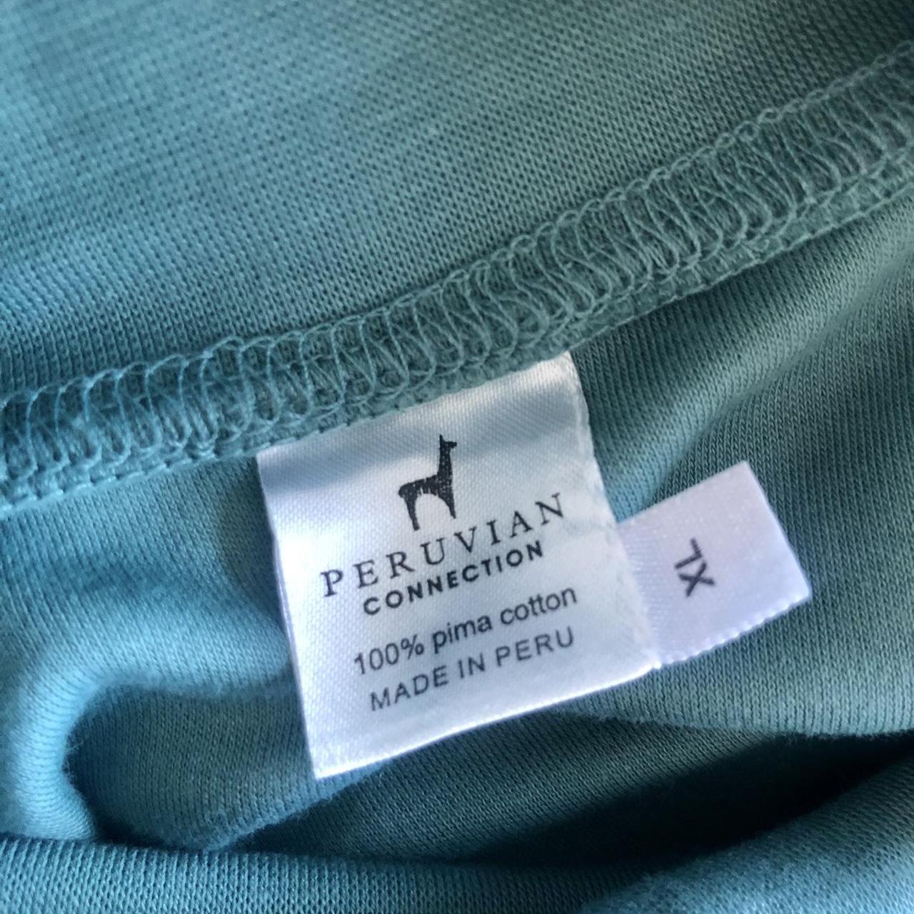 Peruvian Connection 100% Pima cotton turtleneck. New... - Depop