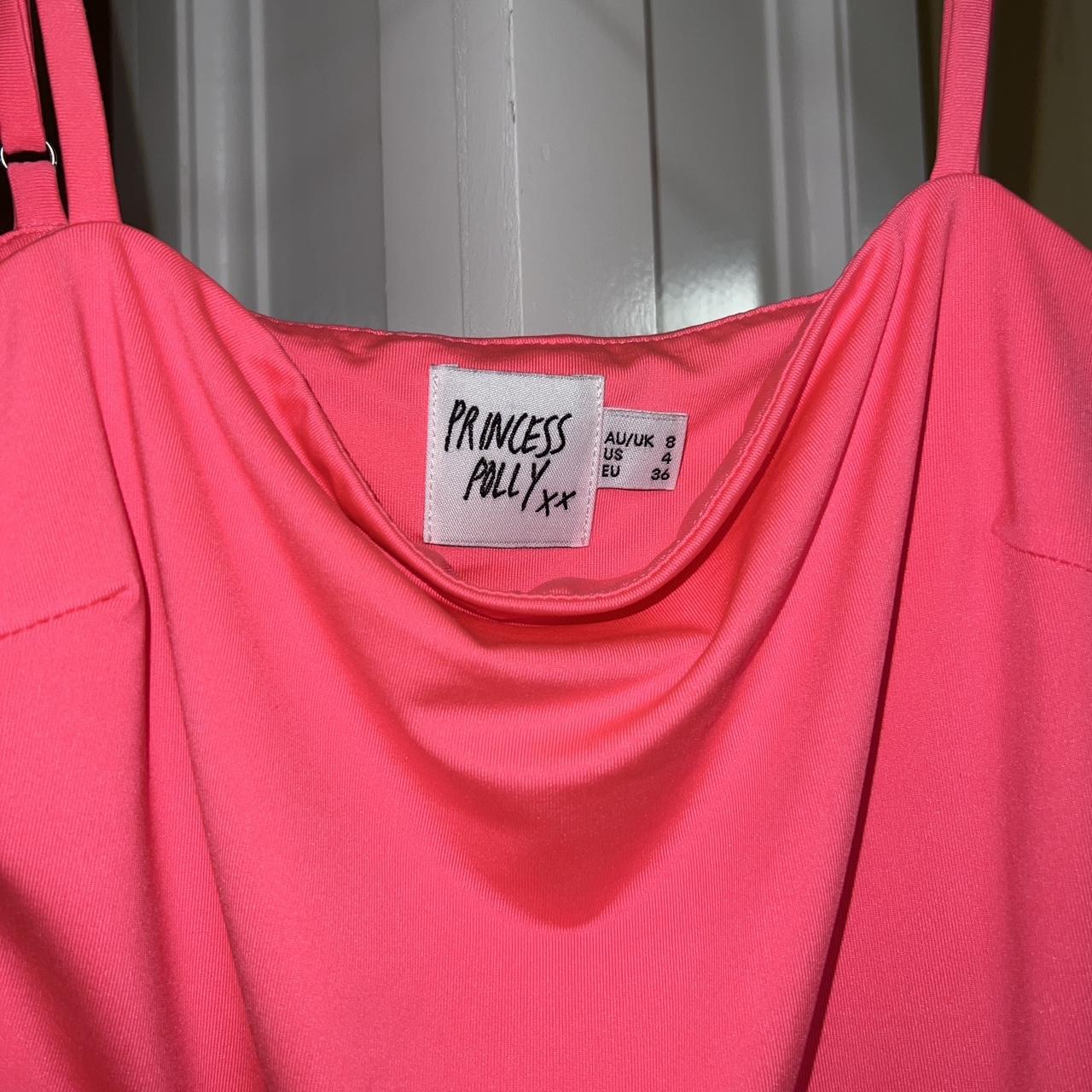 Princess Polly neon pink thong body suit. Size S/M.... - Depop