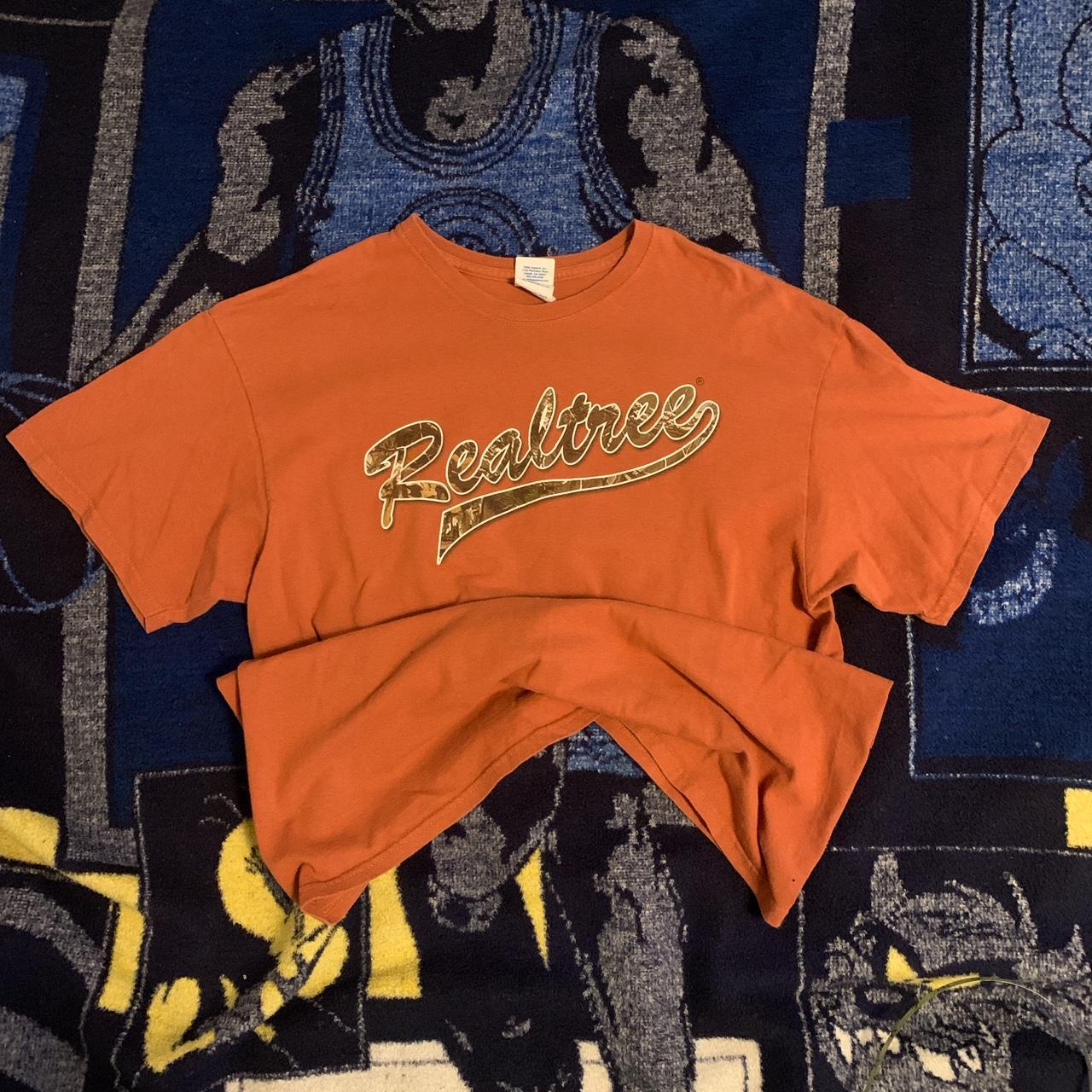 Vintage real tree tee! Size L length 27” pit to pit... - Depop