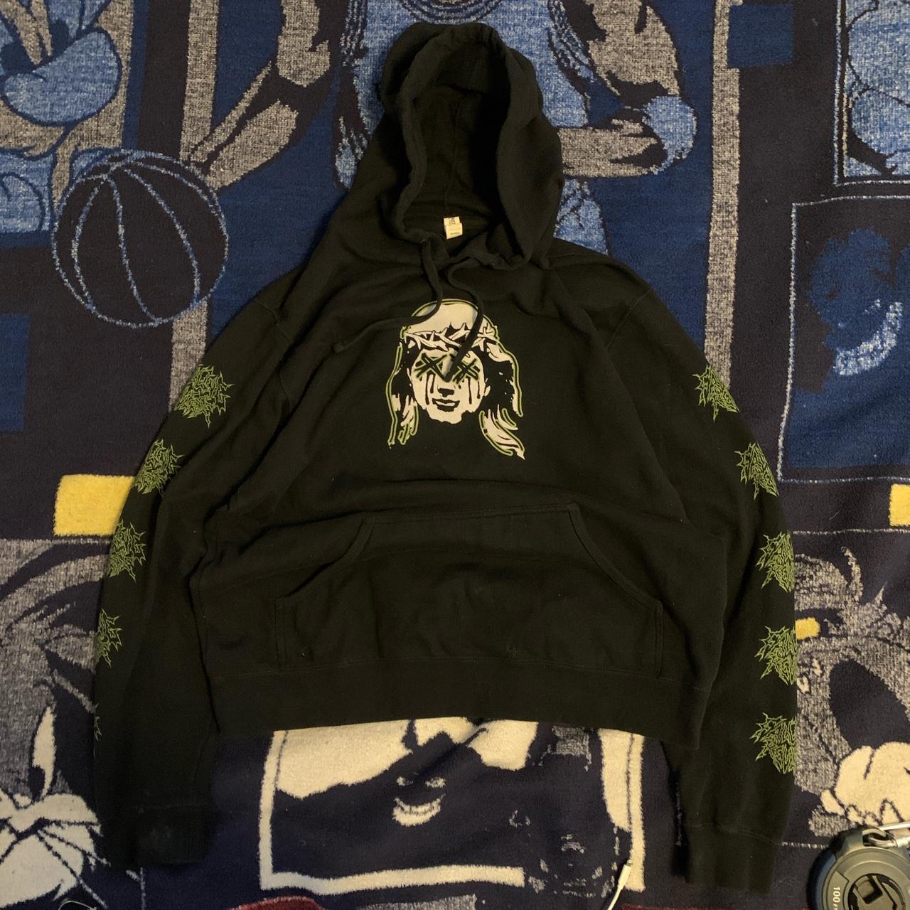 Falling in reverse band hoodie! Size l length 26”... - Depop