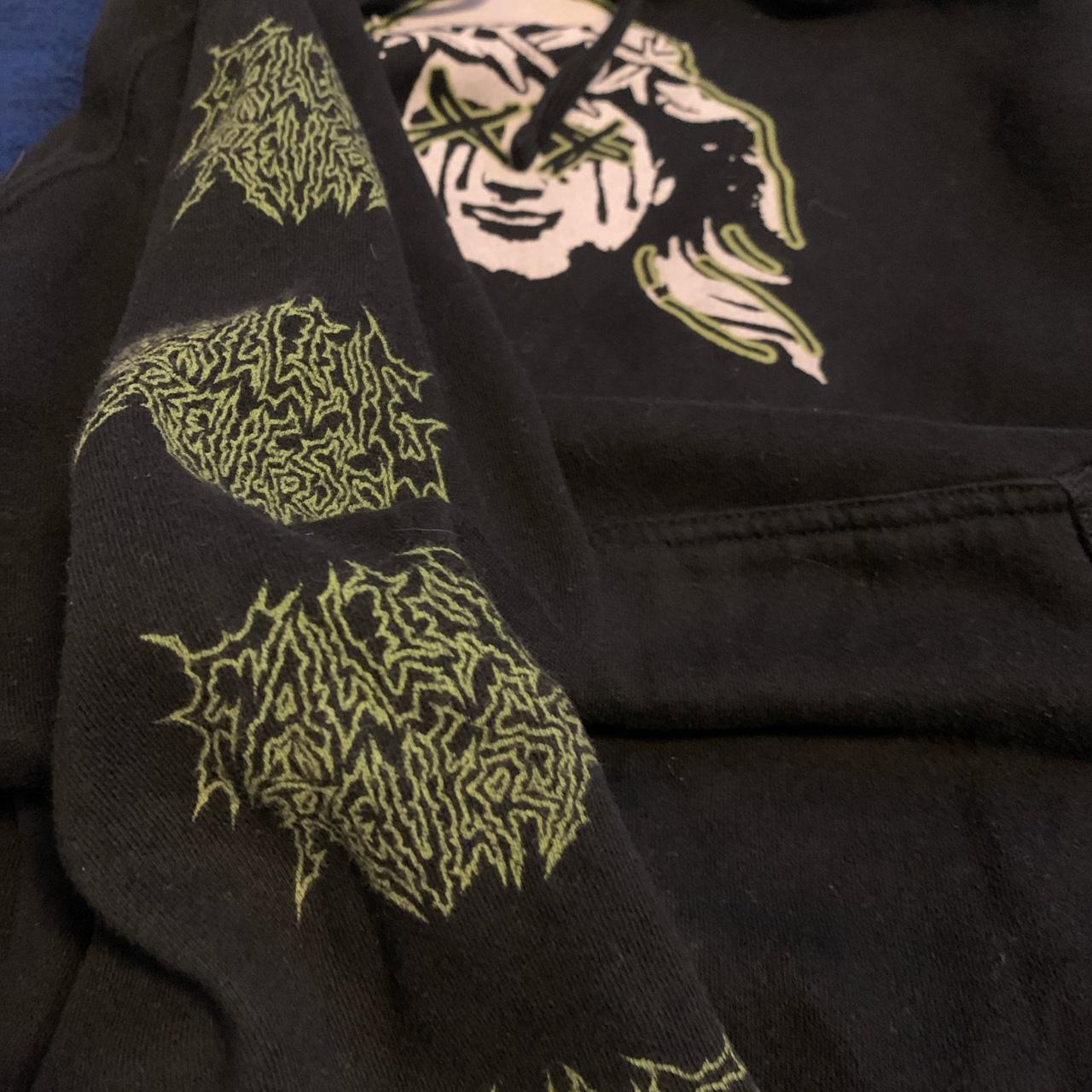 Falling in reverse band hoodie! Size l length 26”... - Depop