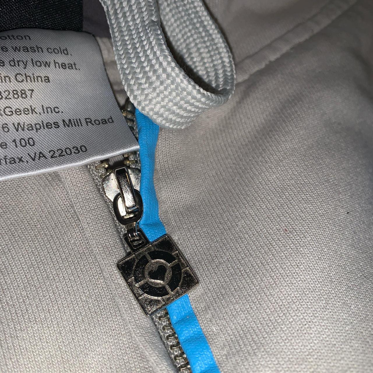 Y2k Think geek stick figure hoodie size l length 28”... - Depop