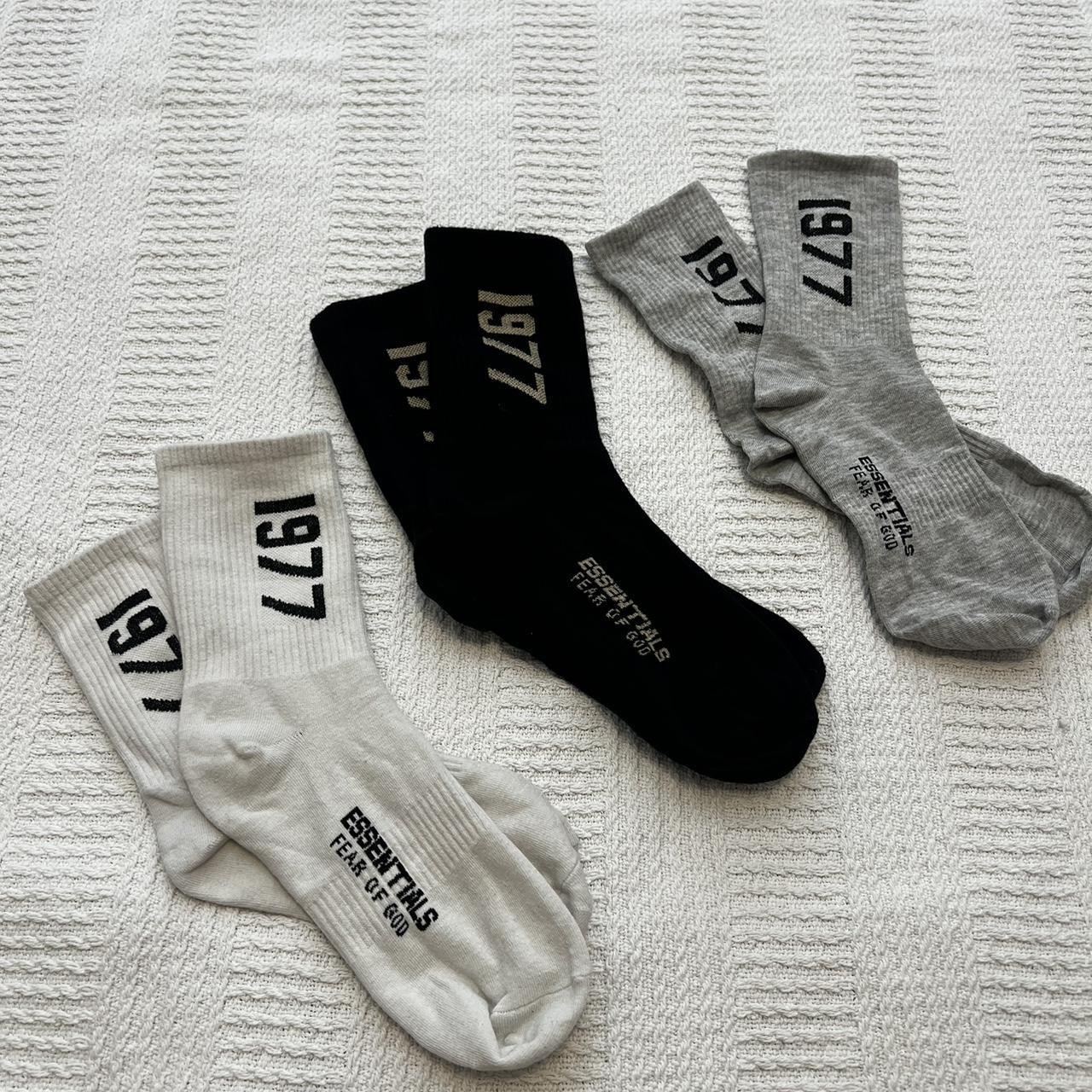 Essentials Fear Of God Socks 4 pairs (forgot to... - Depop