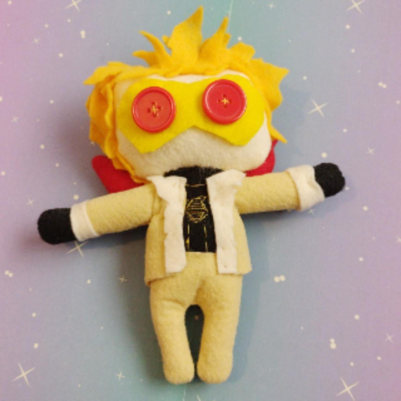 Made by InkPocket Hawks Plush was bought on Etsy. Depop