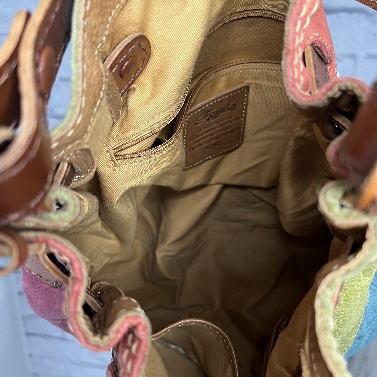 Beautiful multicolor patchwork fossil purse. Purse... - Depop