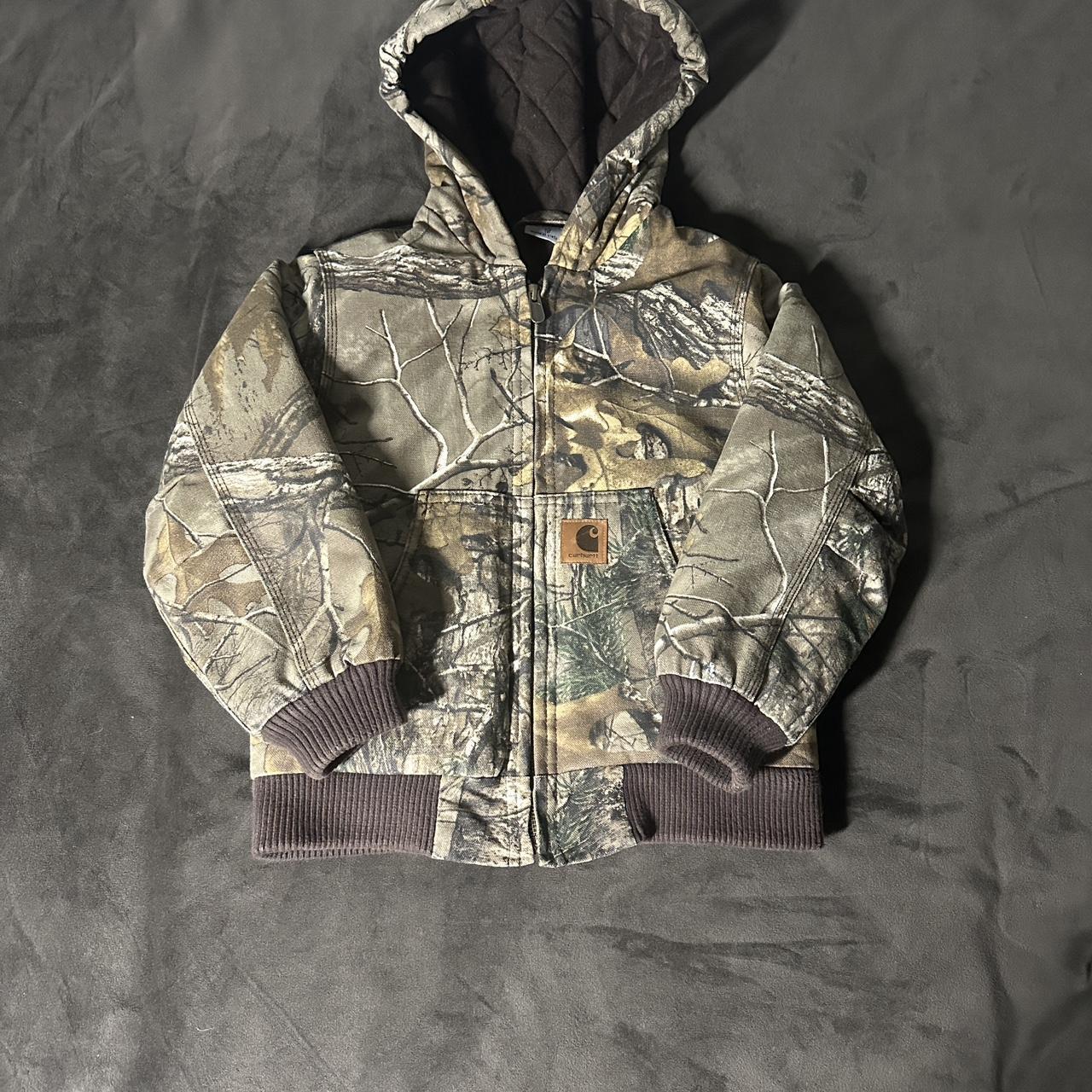 XS Kids **VINTAGE** Carhartt Camo Jacket, very good... - Depop
