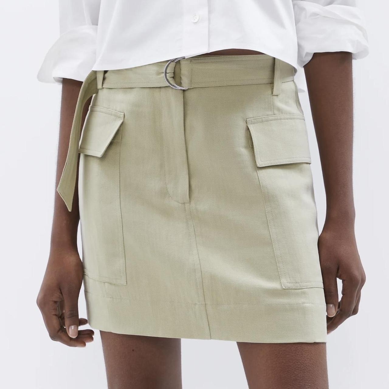 Unison Linen Blend Utility Skirt Never Worn, perfect... - Depop