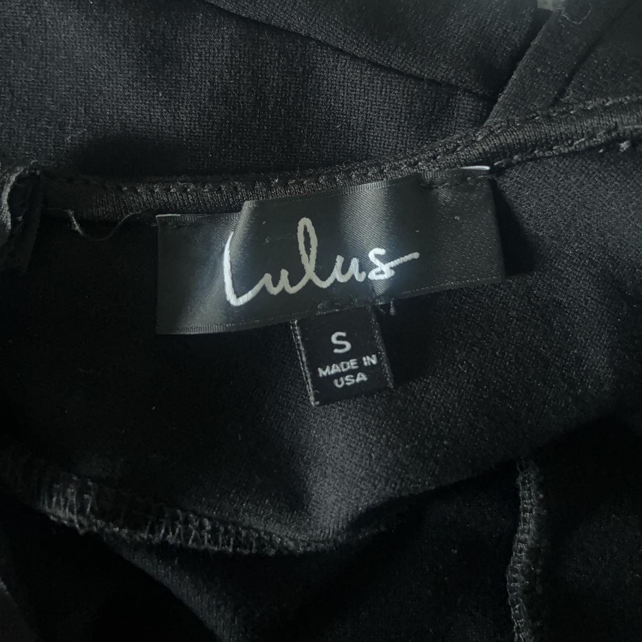 Lulus size small fitted low cut black cocktail dress - Depop