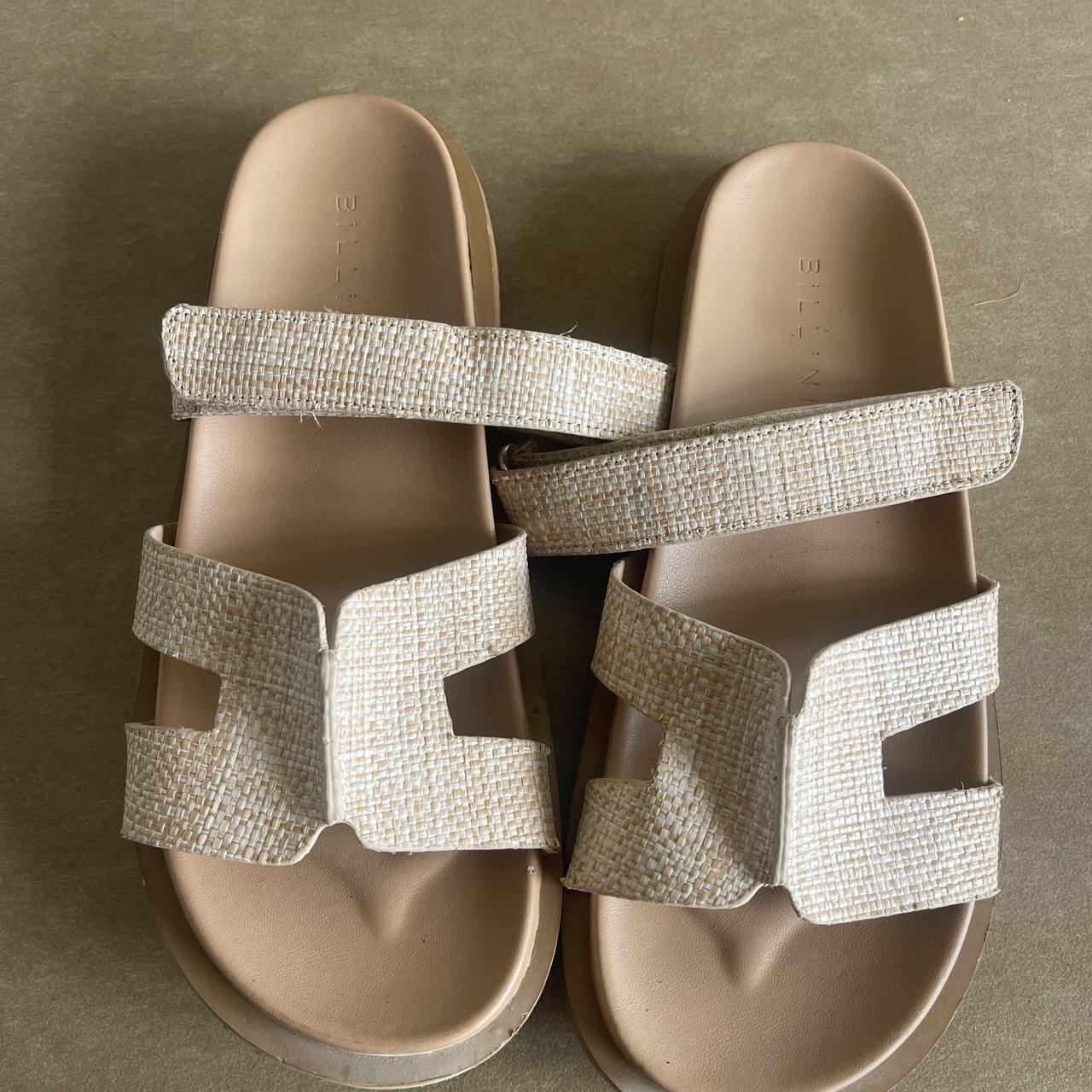 Billini sandals - rattan/beige Size 8 Barely worn - Depop