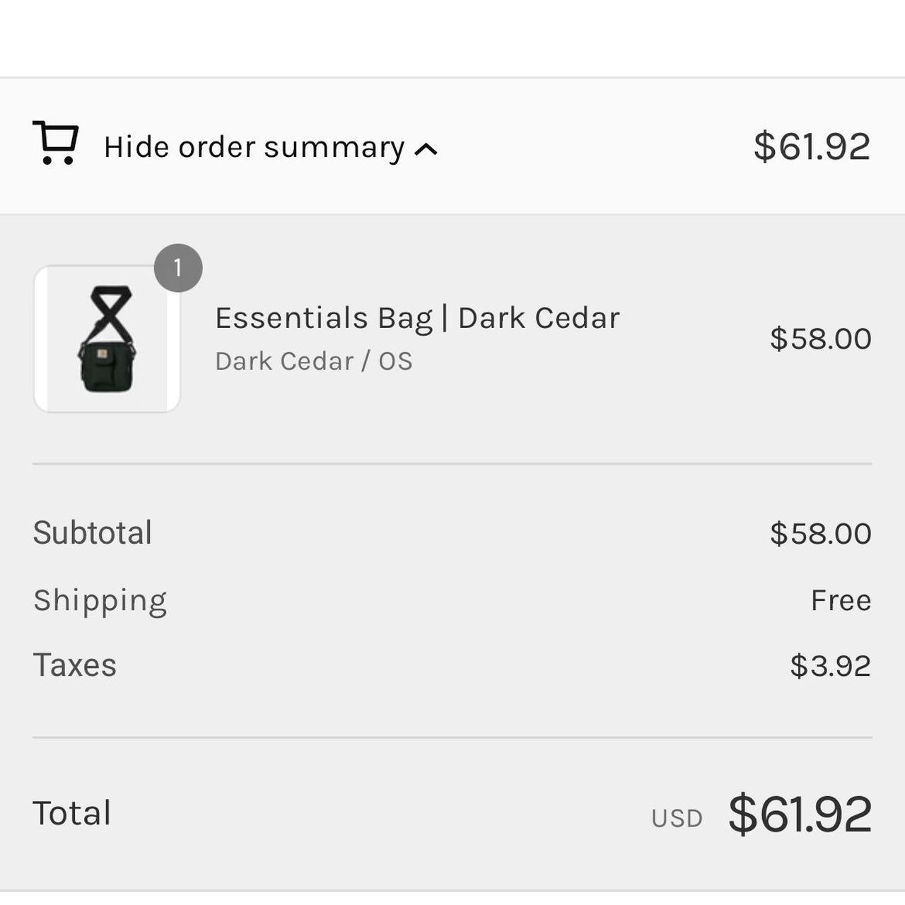 CARHARTT Essentials bag *Receipt included in the... - Depop