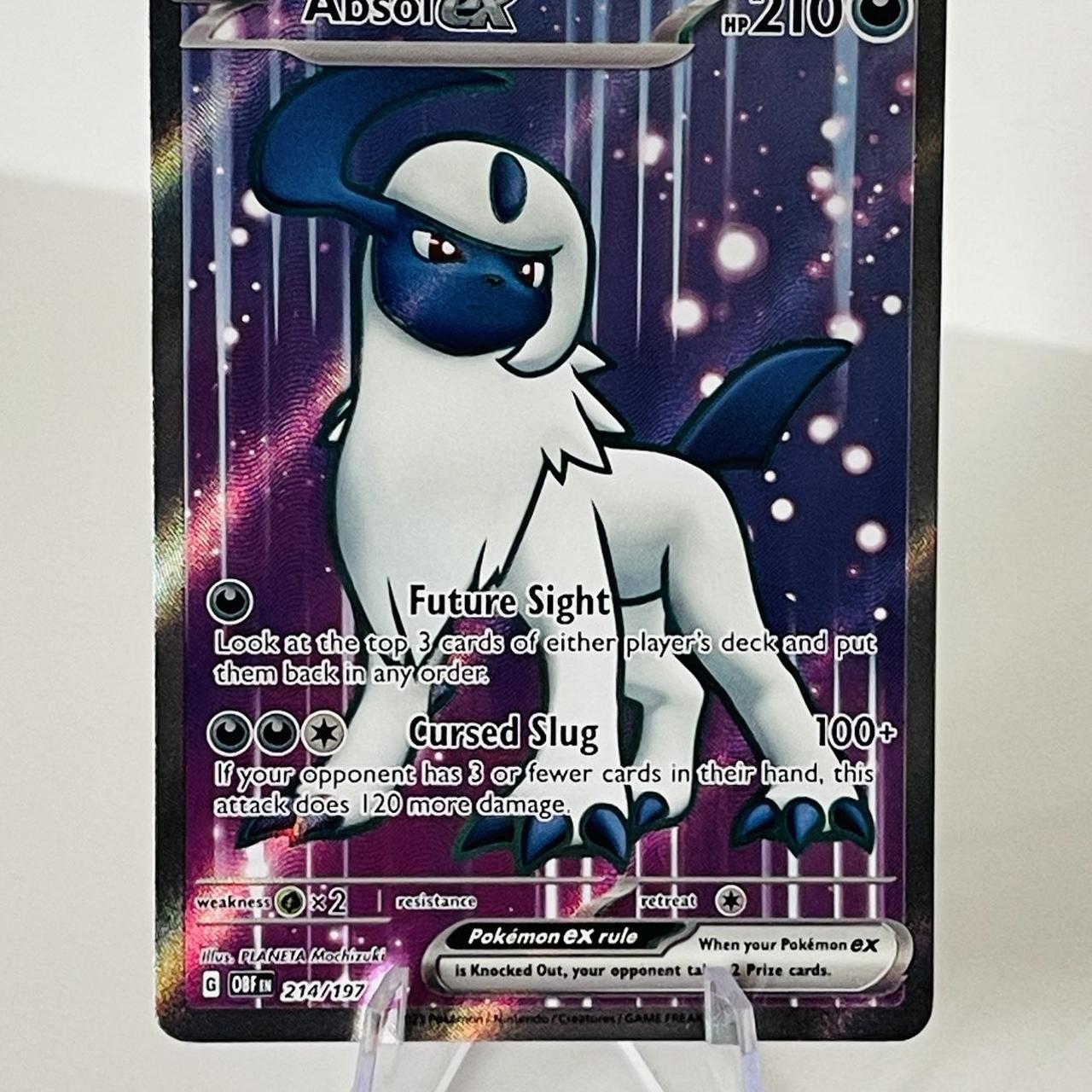 Pokémon Absol Ex Full art 214/197 Obsidian... - Depop