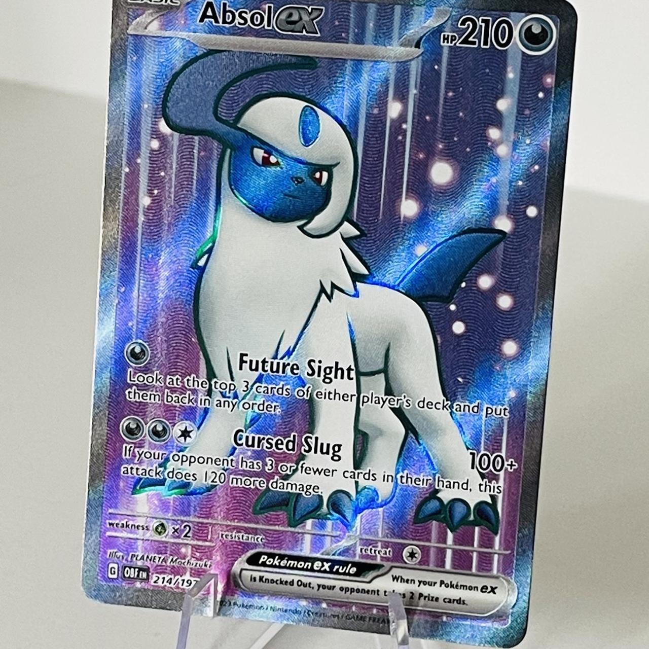 Pokémon Absol Ex Full art 214/197 Obsidian... - Depop