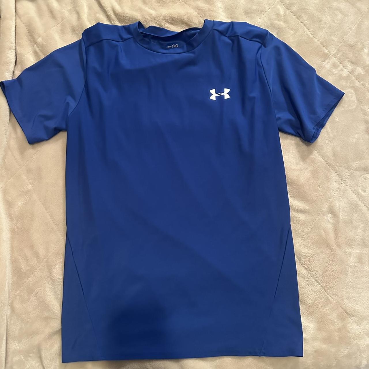 UNDER ARMOUR Blue Compression Shirt Like New - No... | Depop