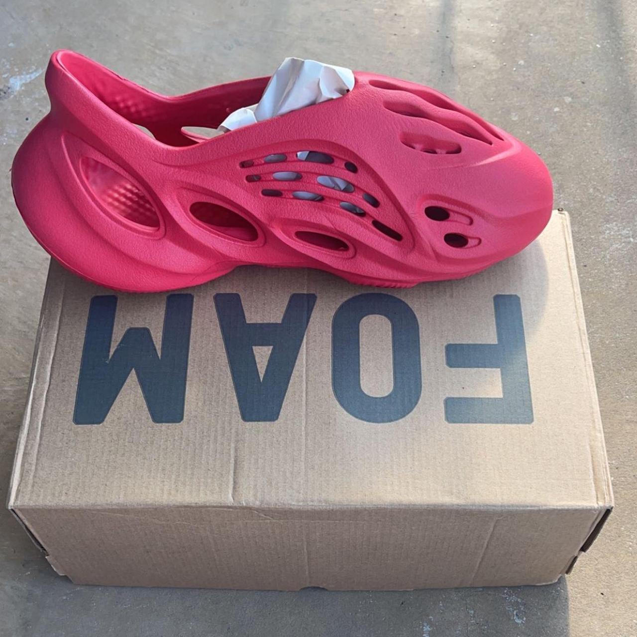 Introducing the Yeezy Foam Runner Vermillion, a... - Depop