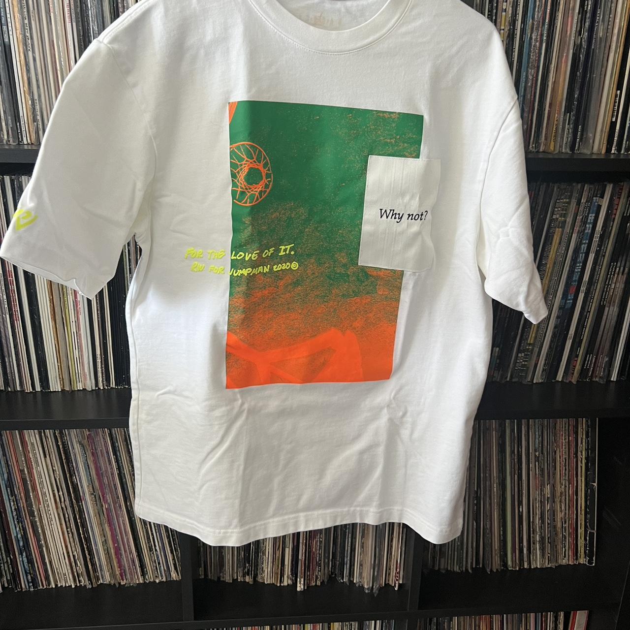 Air Jordan Why Not Shirt Mens White Russell... - Depop