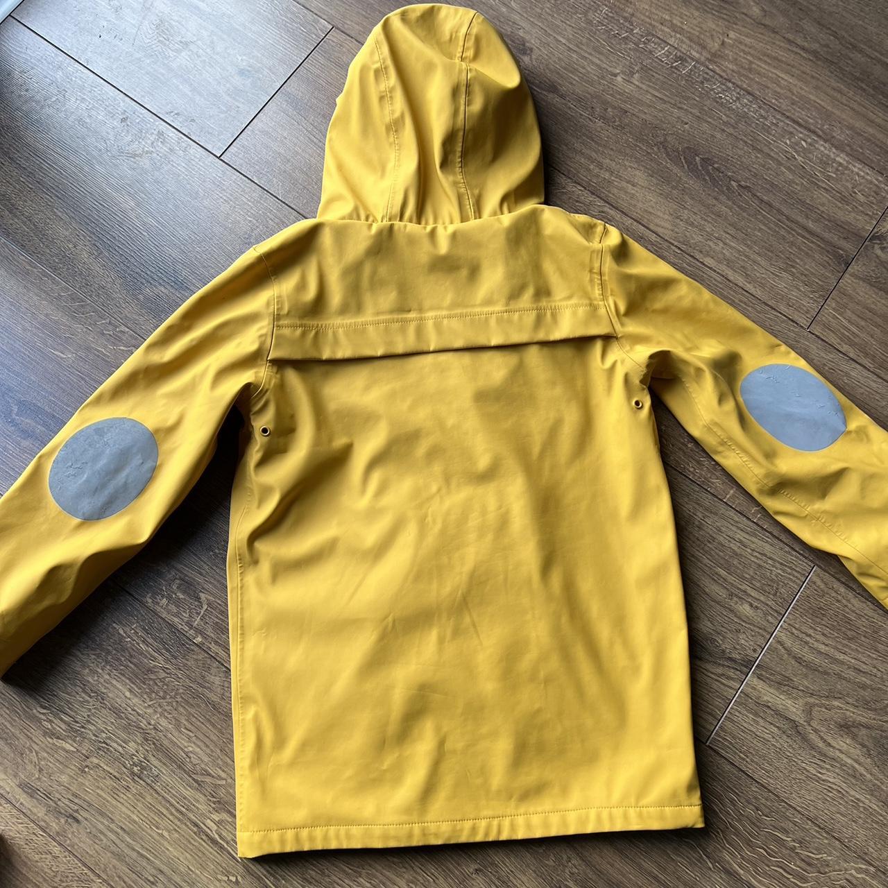 White Stuff Alfie Waterproof Mac Yellow Aged... - Depop