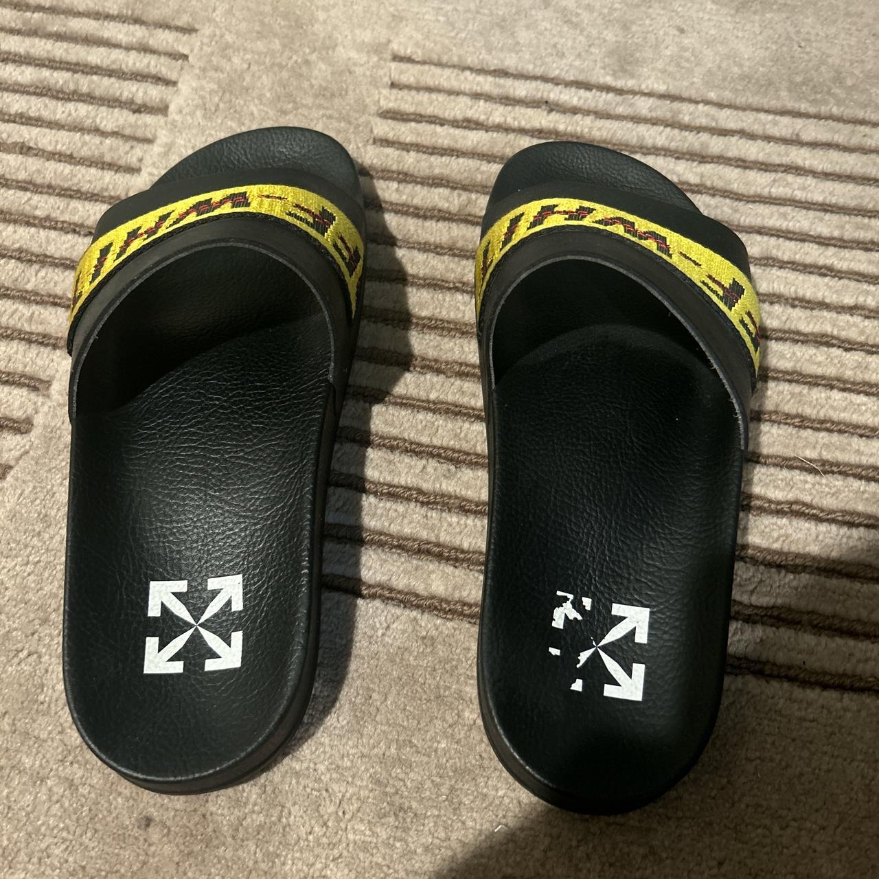 Off white slides:size 41 or us men’s 9 Willing to... - Depop
