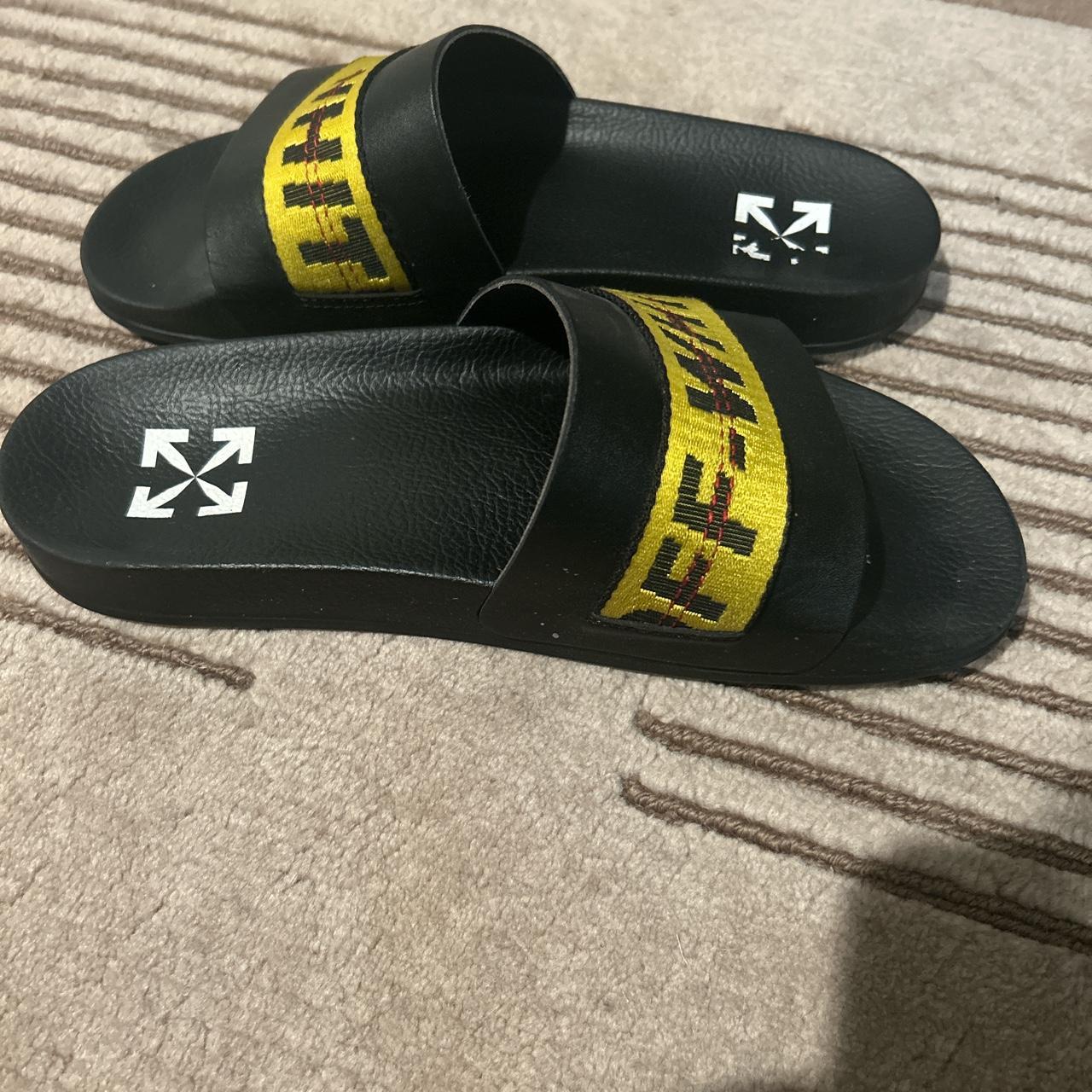 Off white slides:size 41 or us men’s 9 Willing to... - Depop