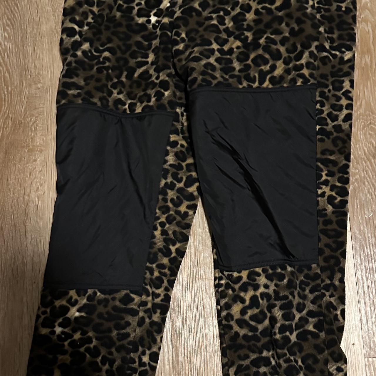 Leopard print sweats idk brand just get these off... - Depop