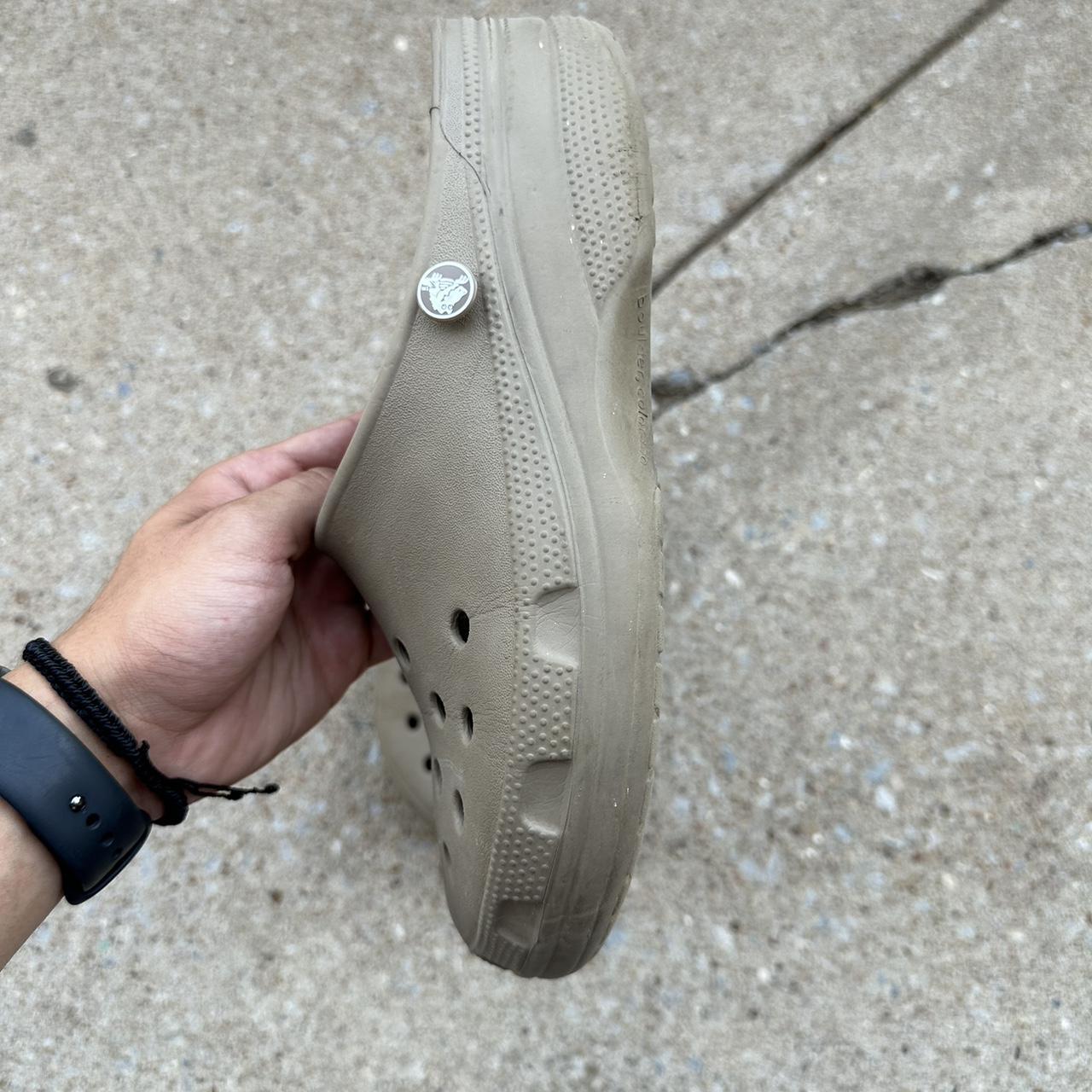 Earth tone CROCS Missing the straps and are pretty... - Depop