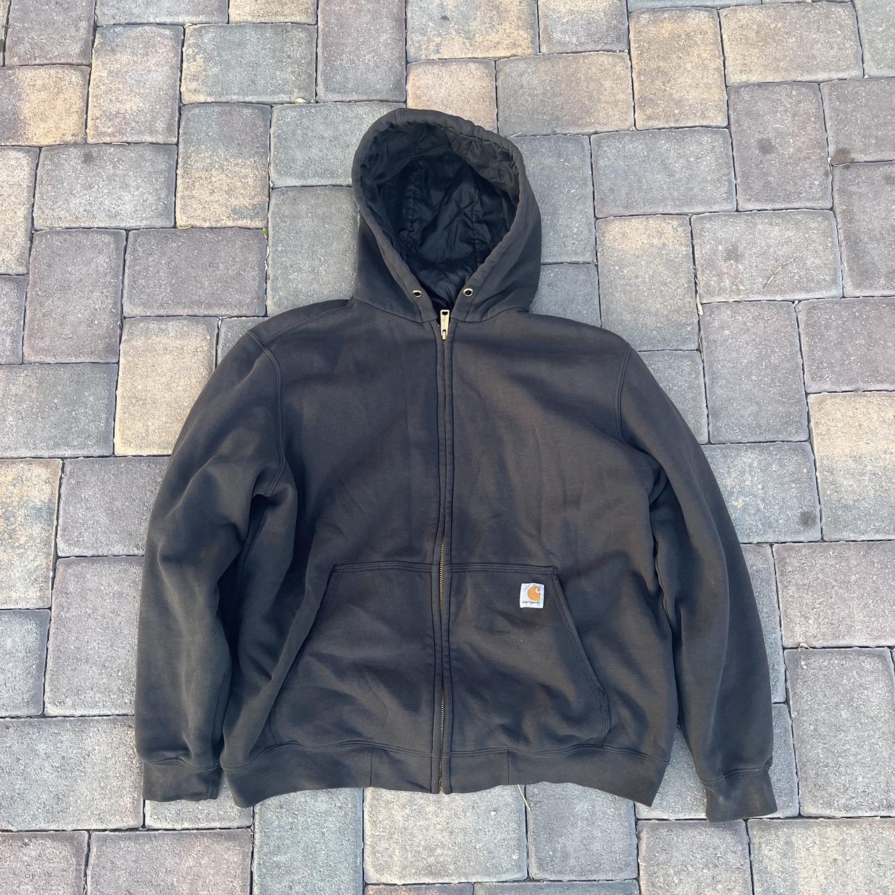 - Carharrt Zip Up Jacket - size xl - good cropped... - Depop