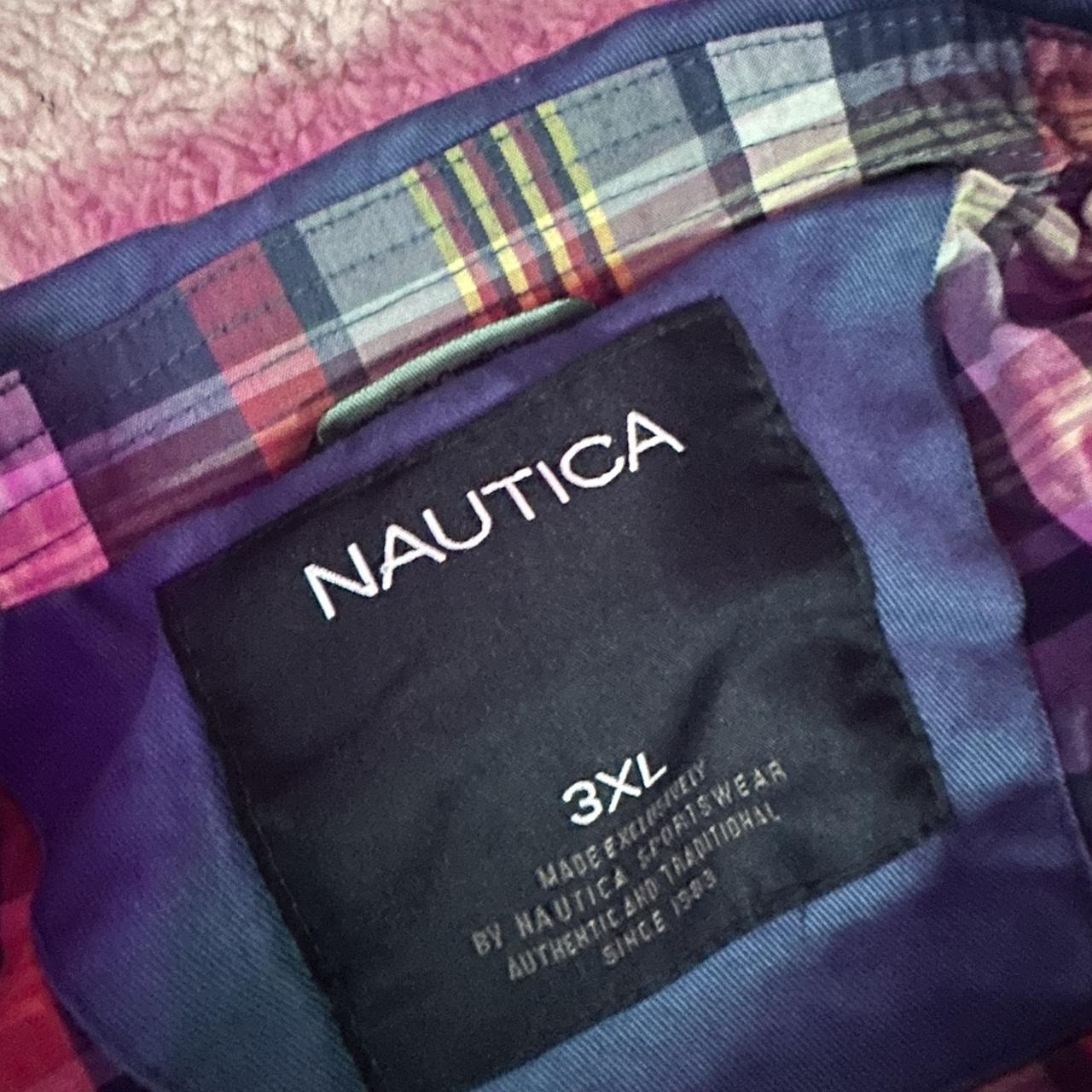 Vintage Navy Nautical Jacket plaid lining 3XL... - Depop