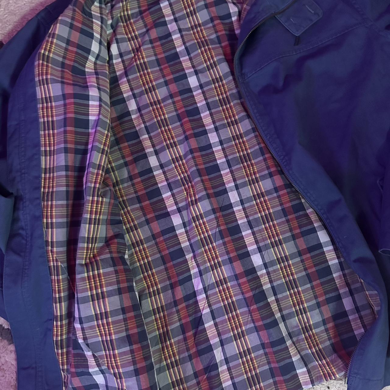 Vintage Navy Nautical Jacket plaid lining 3XL... - Depop