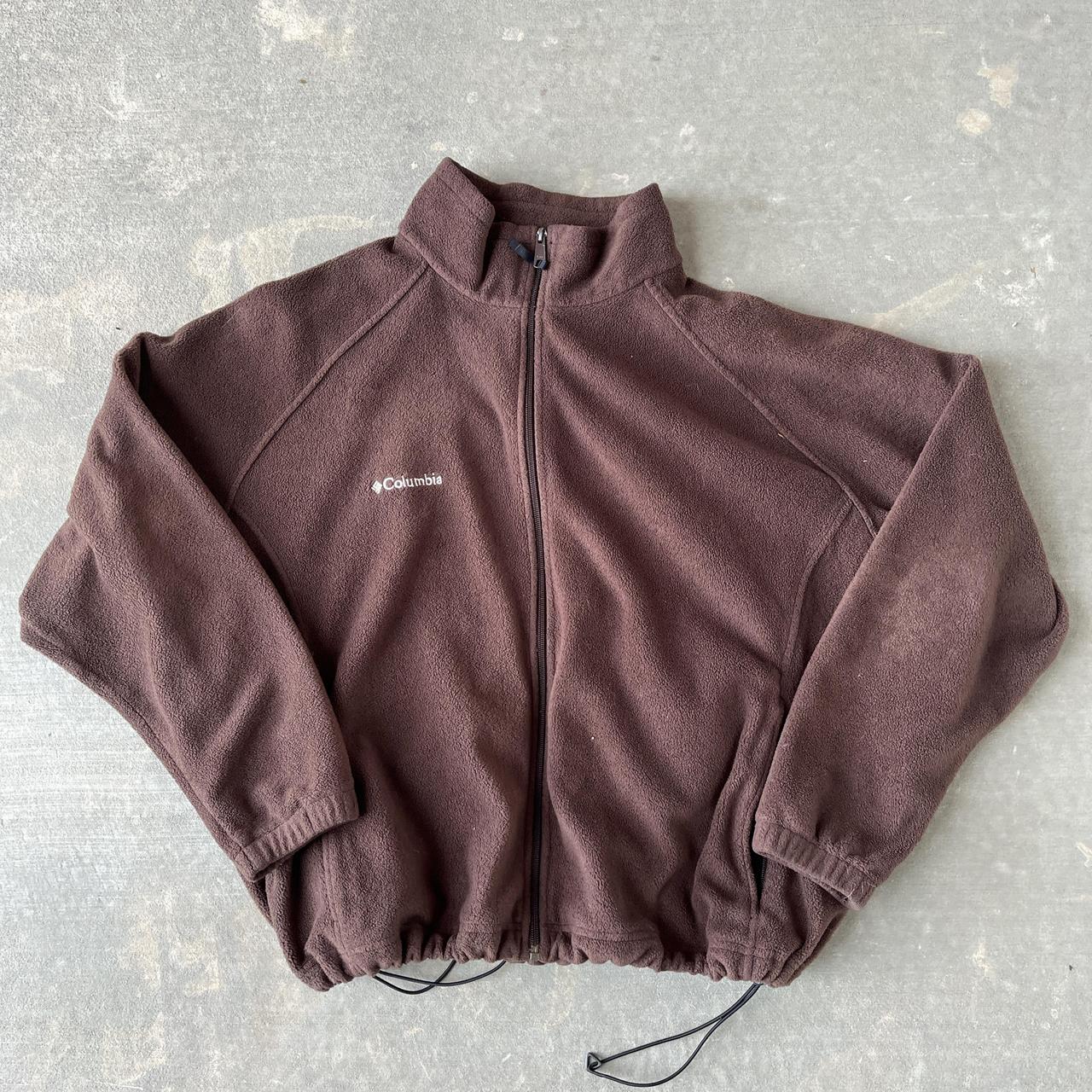 Vintage Brown Columbia synch zip up... - Depop