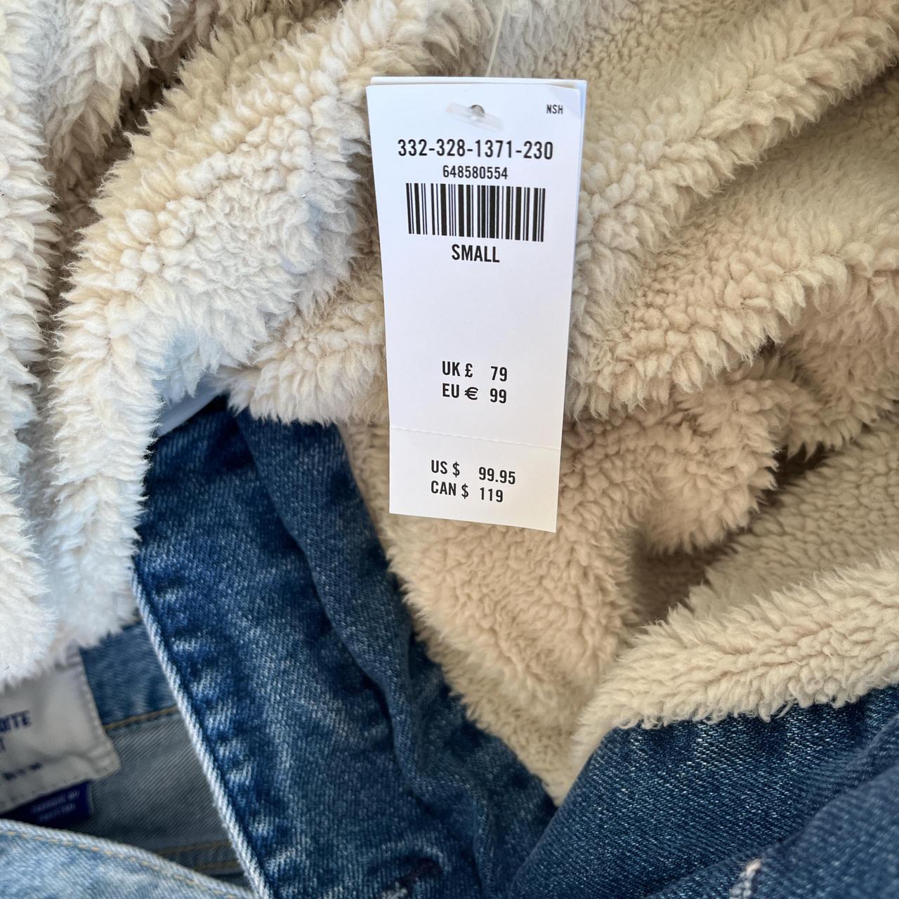 Carhartt type Detroit light wash jacket Size small... - Depop