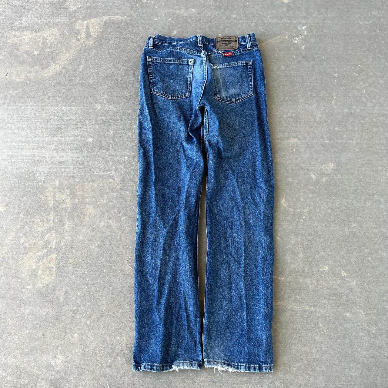 Y2K Wrangler Dark wash Jeans Men’s 30x32 Great... - Depop