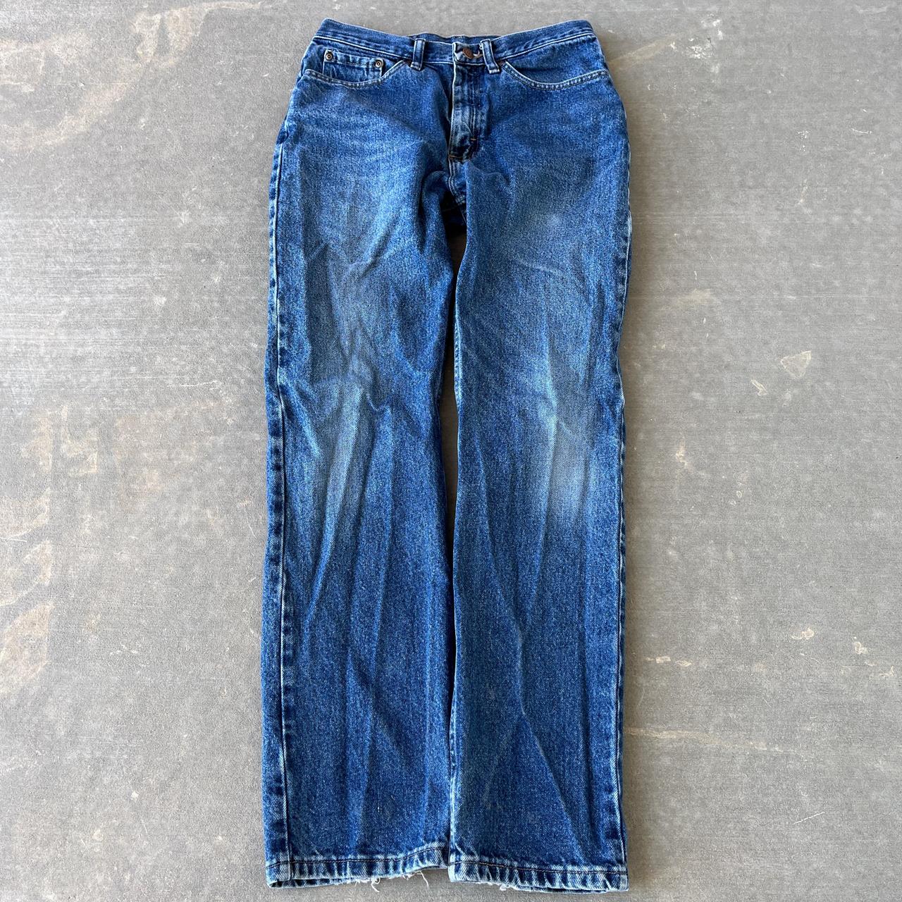 Y2K Wrangler Dark wash Jeans Men’s 30x32 Great... - Depop