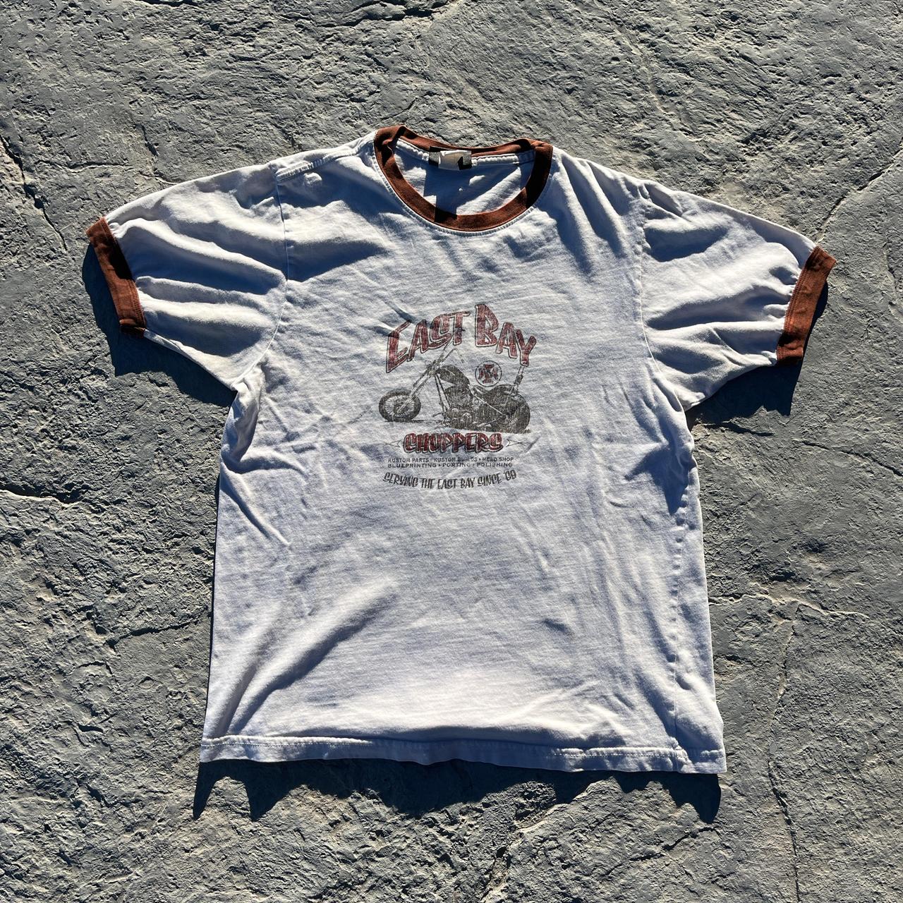 Vintage 90s East bay choppers shirt Men’s... | Depop