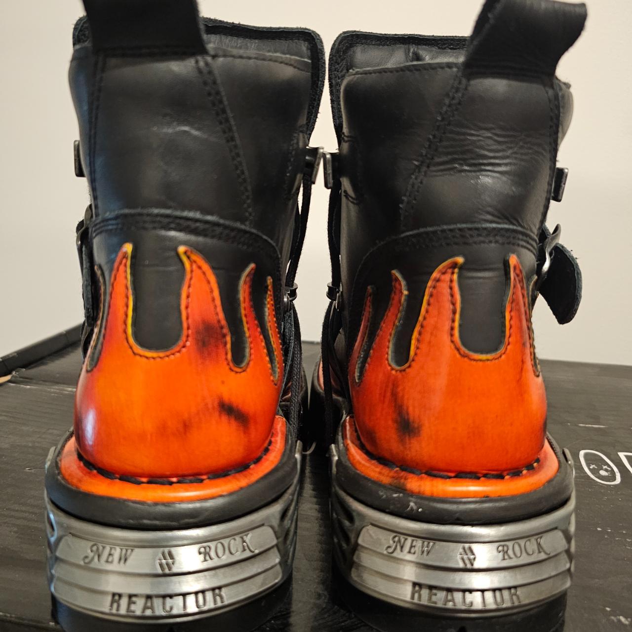 Flame New Rock Ankle Boot - size 38 (7 - 8... - Depop