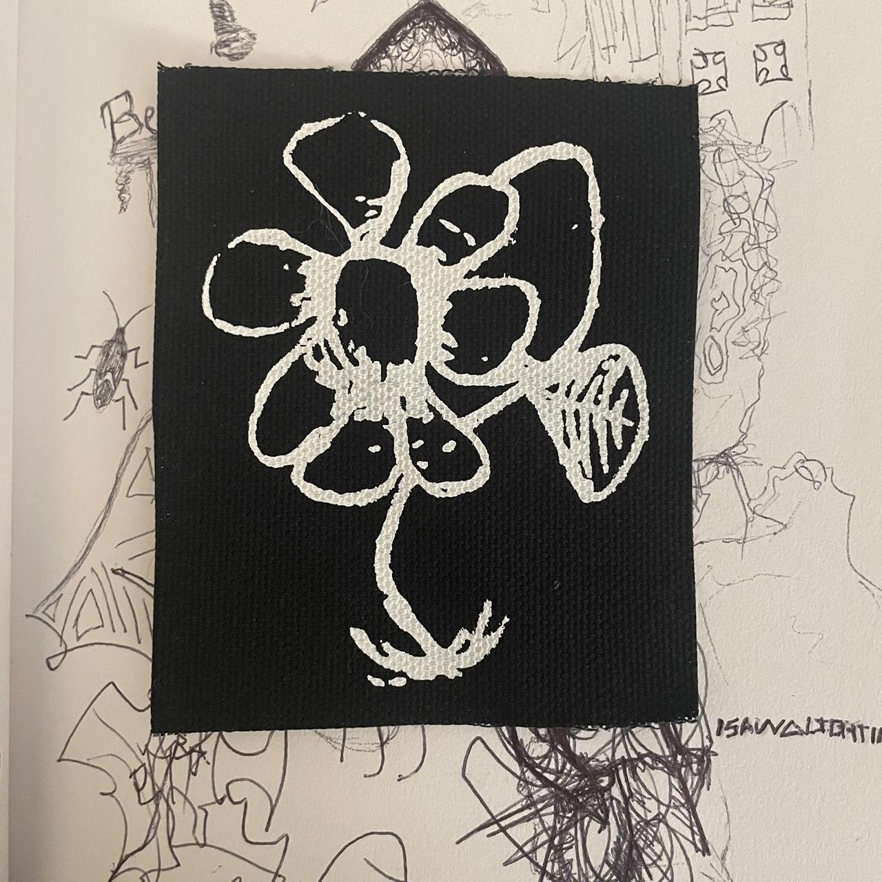 saetia patch hand screened by me 3” by 4” HMU with... - Depop