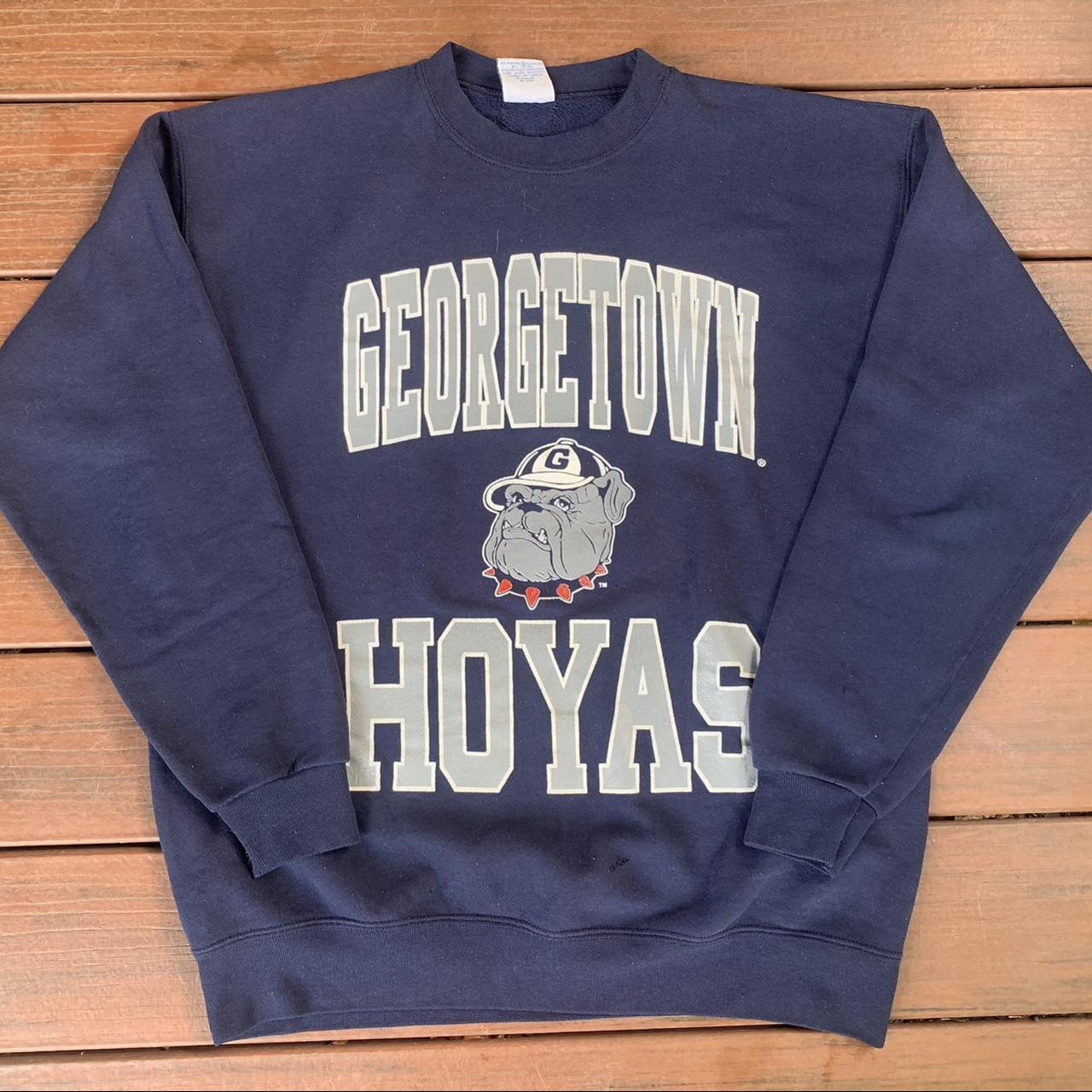 Vintage Georgetown Hoyas sweatshirt, size l, made in... - Depop