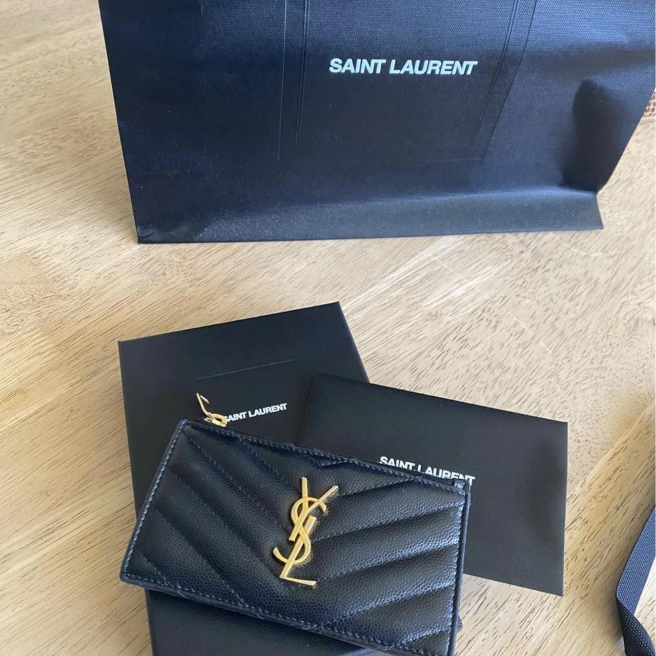 Yves Saint Laurent coin purse purchased in Brisbane... - Depop