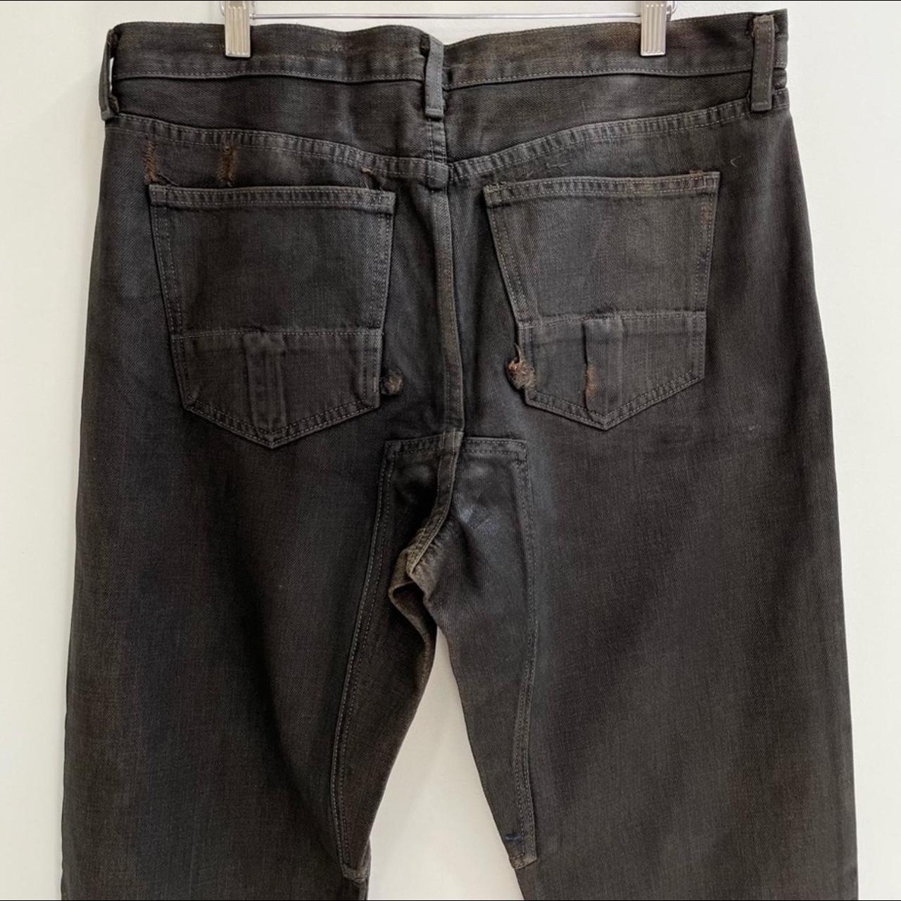Rick Owens Slab waxed jeans Waist 38 Length 34 Leg | Depop Rick Owens Slab waxed jeans Waist 38 Length 34 Leg | Depop