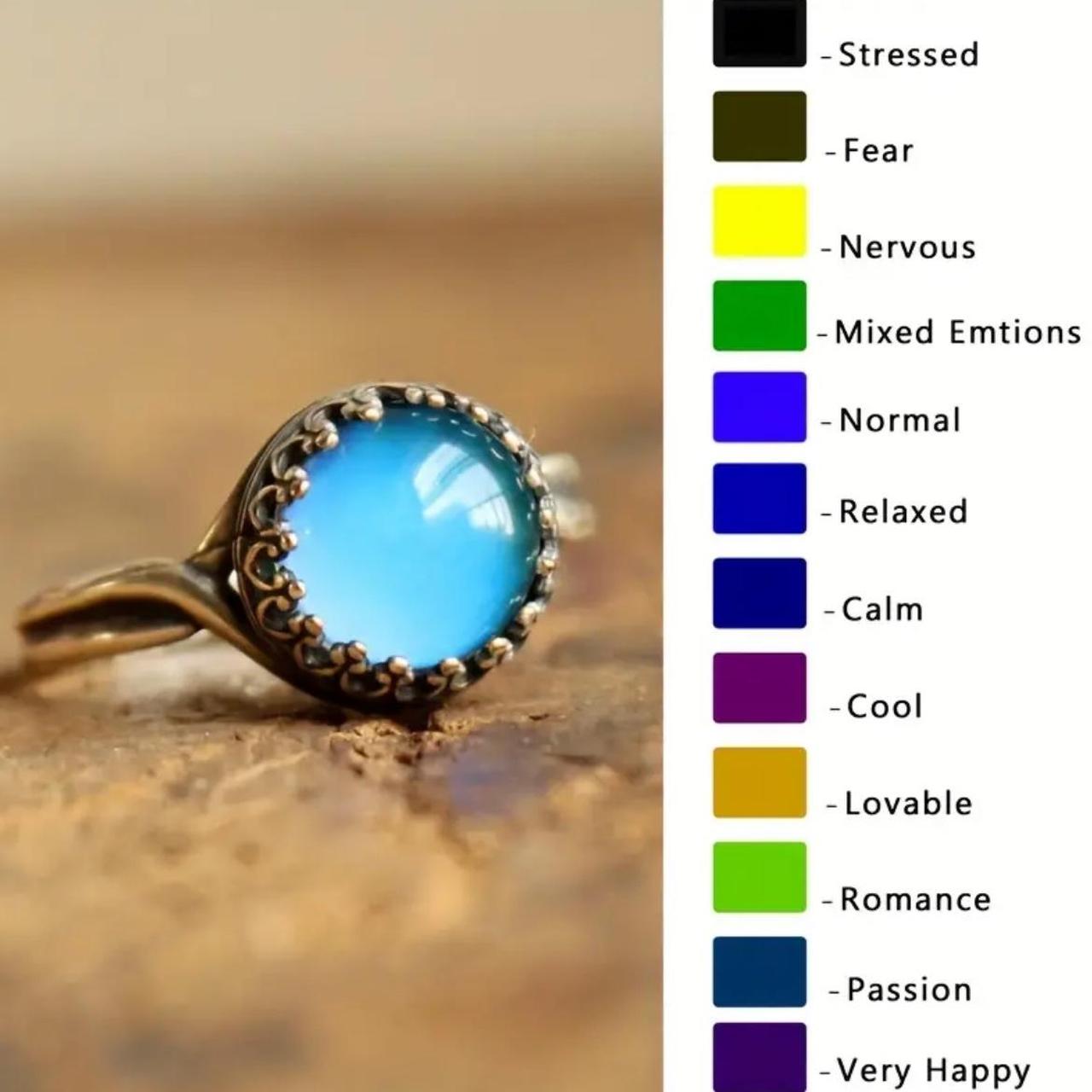 Vintage Style Mood Ring Choose from the following... - Depop