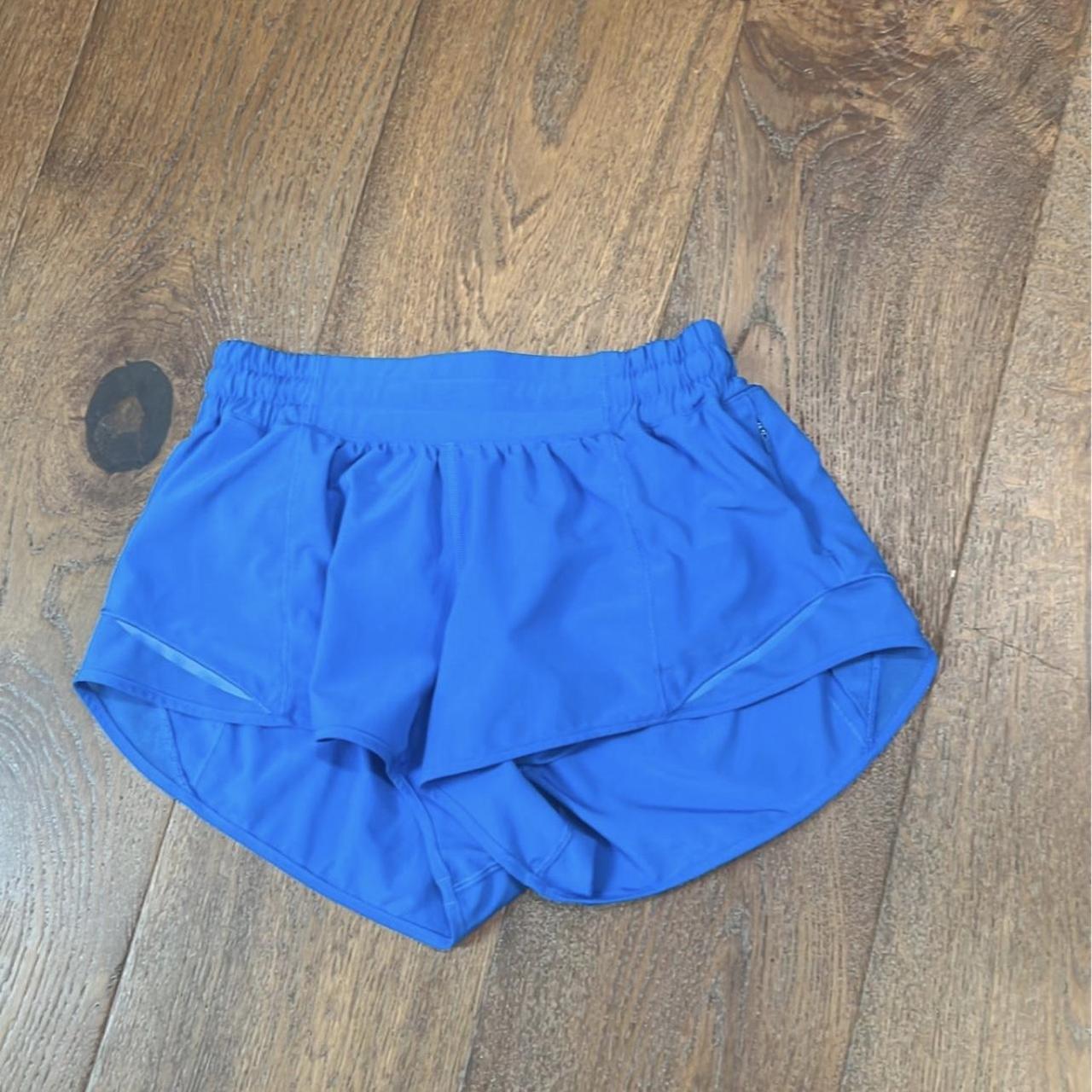 lululemon shorts poolside color good condition size... - Depop