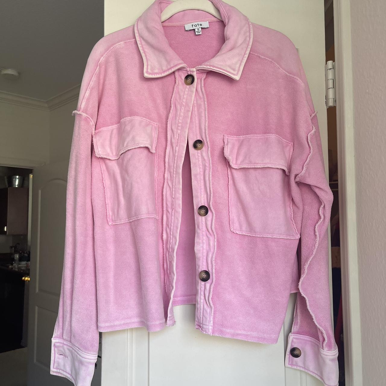 VICI Collection Pink Jacket. Label is Fate. Not Fate... - Depop