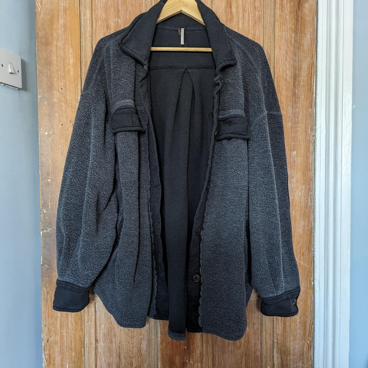 Free People Ruby Jacket grey Overshirt So comfy,... - Depop