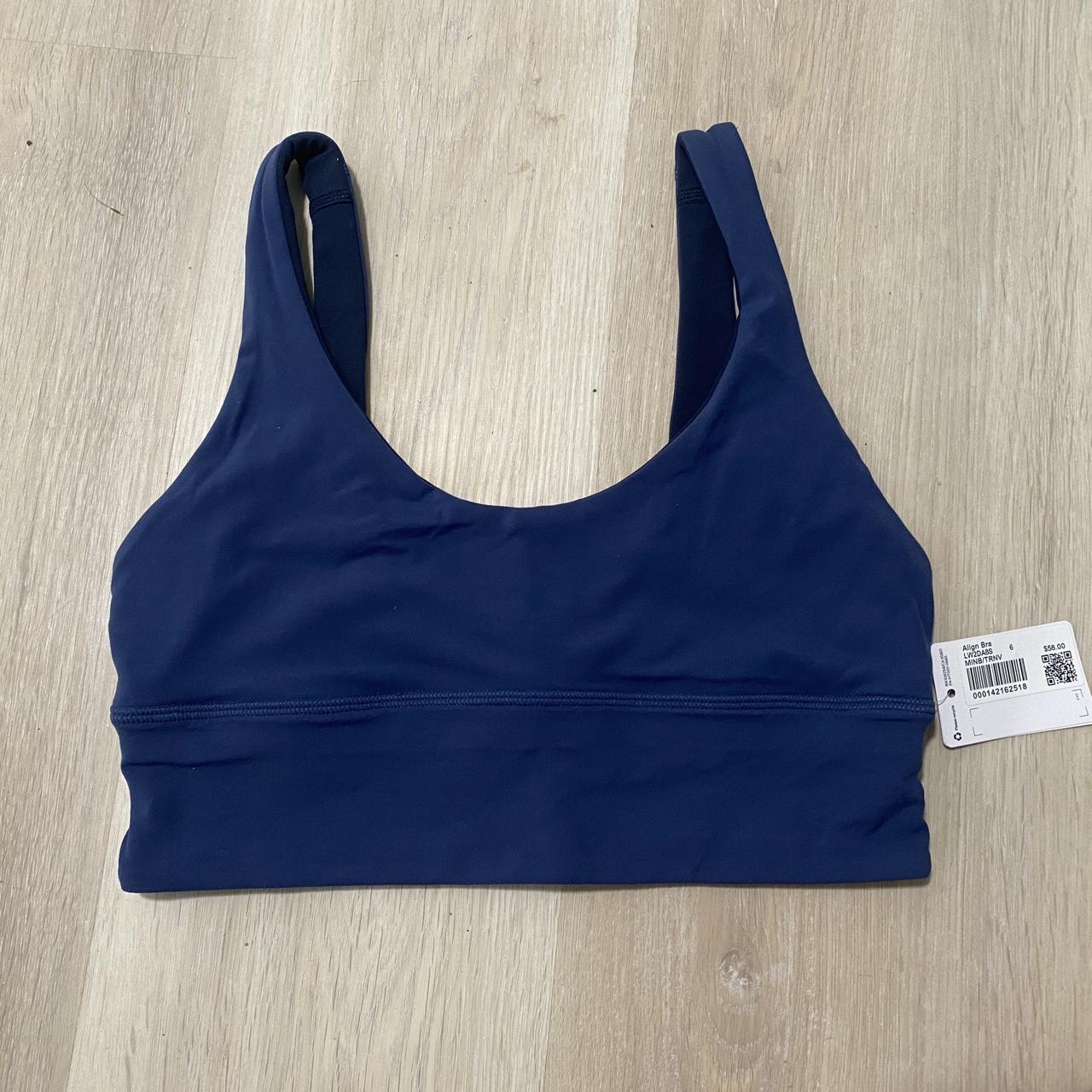 Lululemon Align Bra Reversible, mineral blue color... - Depop