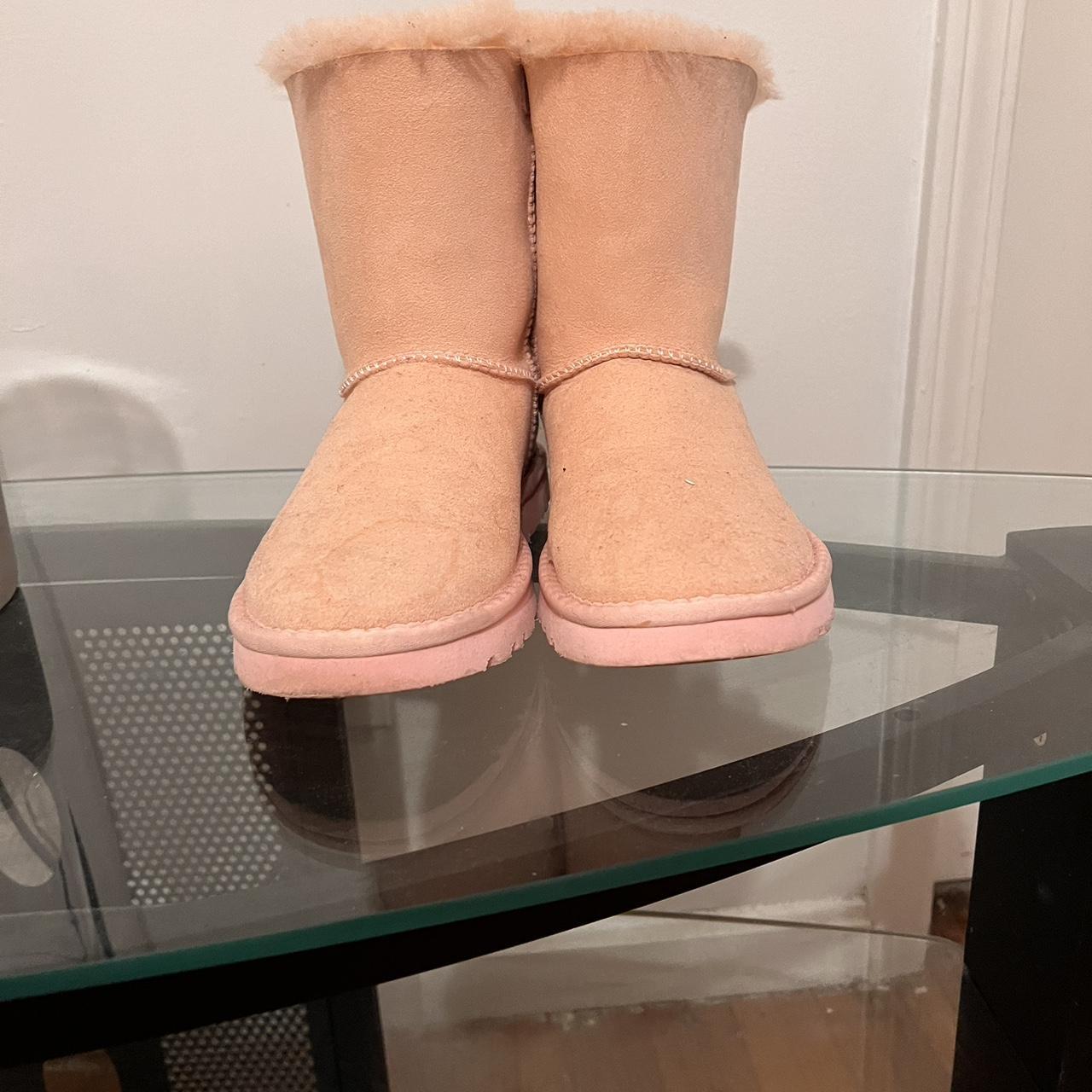 Pink UGG boots with bows #UGG #PinkBoots Size 9 in... - Depop