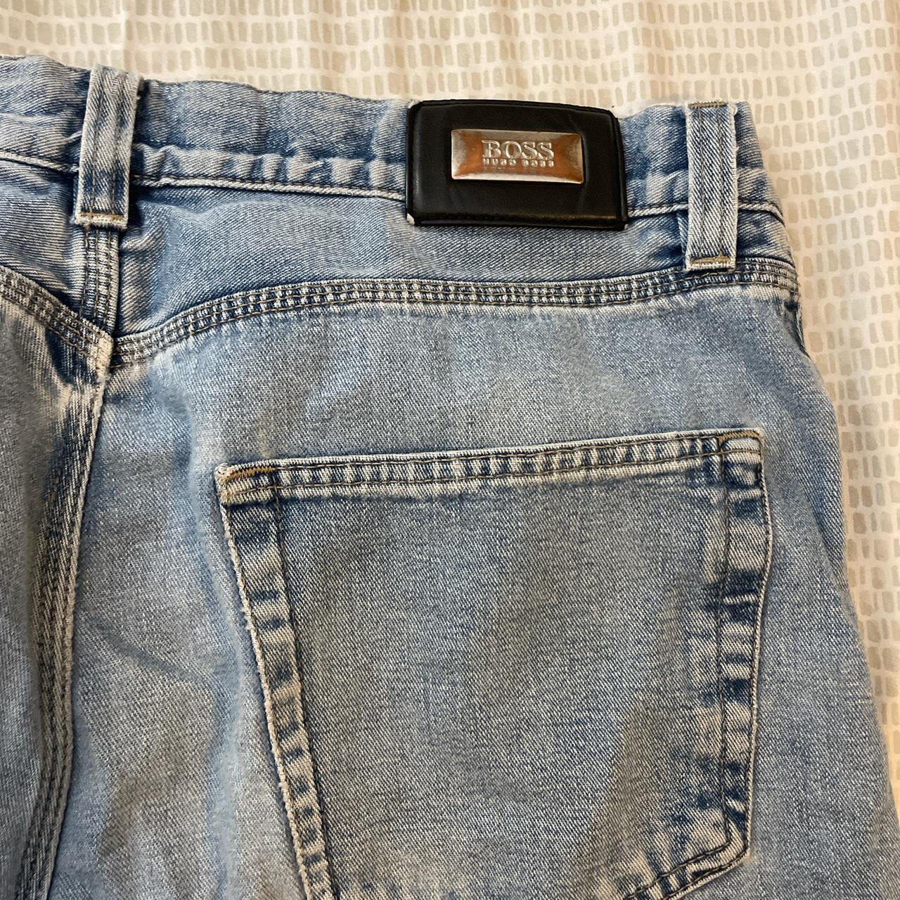 Vintage 35x32 Hugo Boss denim jeans Pockets are... - Depop