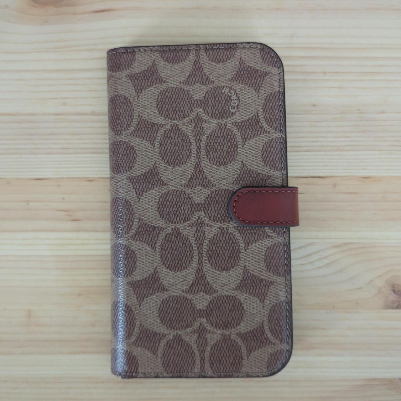 New Coach iPhone folio case 6.7" 2021. Leather and... - Depop