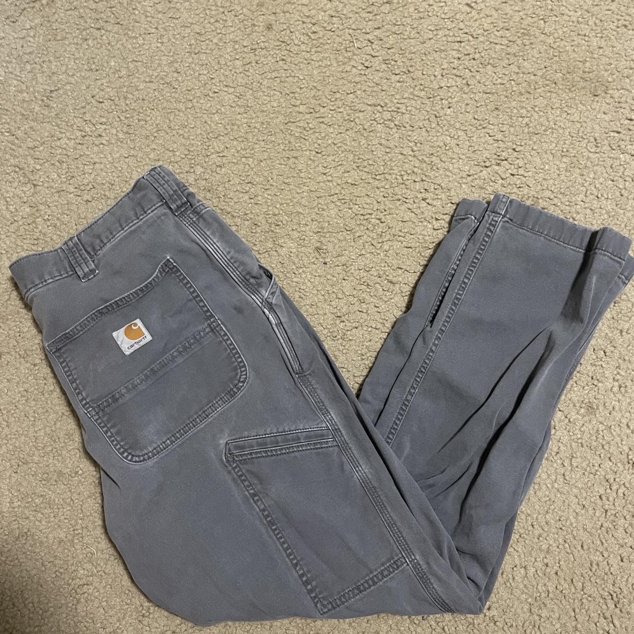 Carhartt 102291 Gravel Gray Rugged Flex Relaxed Fit... - Depop