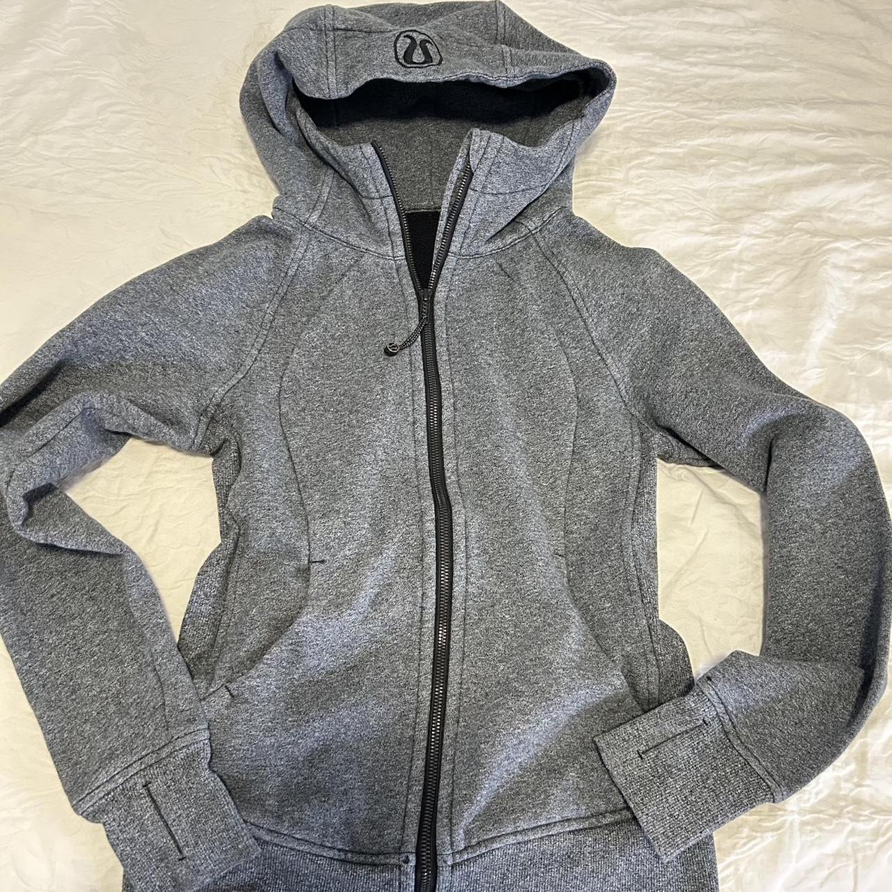 Grey Lululemon scuba Jacket, so comfy and cute... | Depop