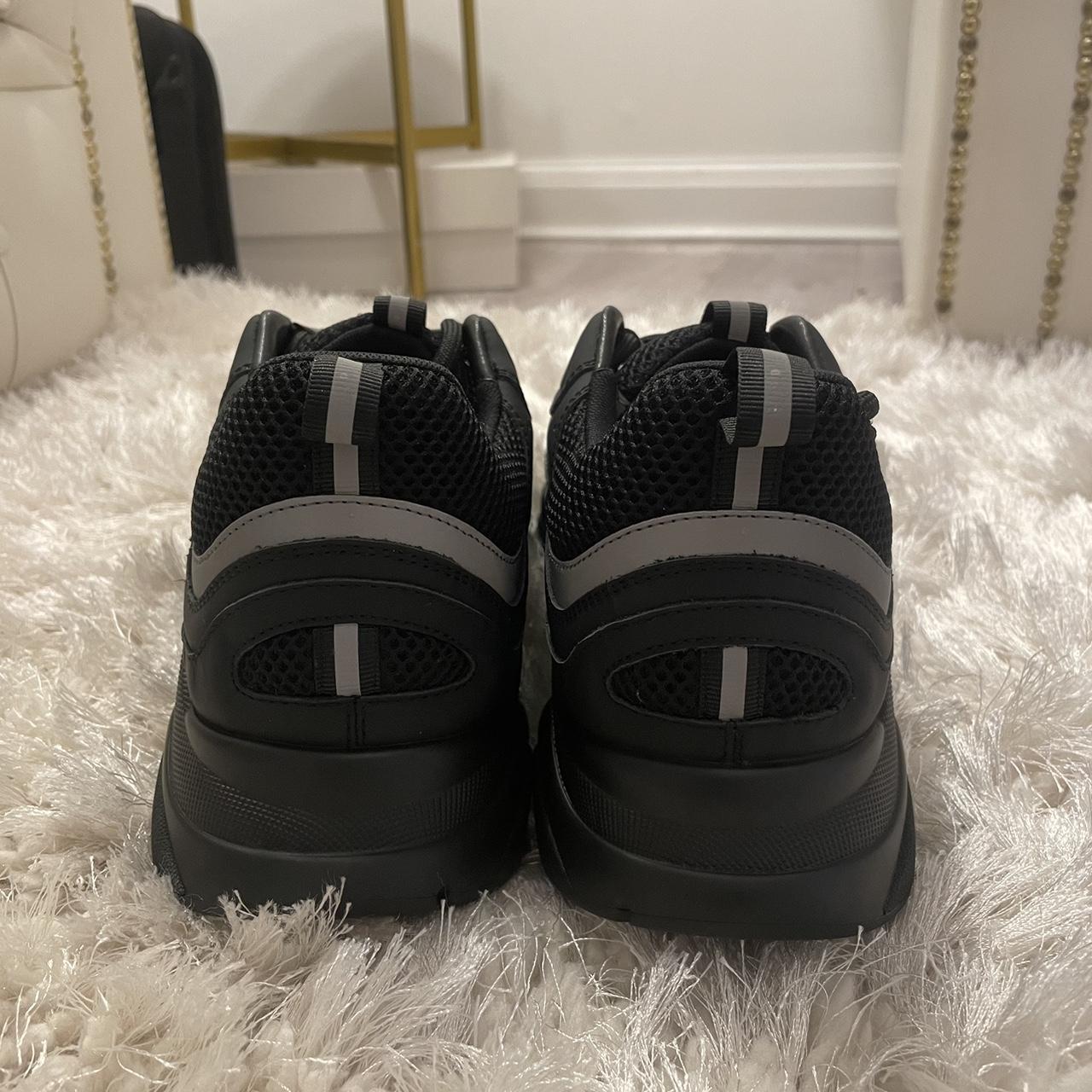 Dior B22 ‘Black Reflective’ Black Technical Mesh and... - Depop