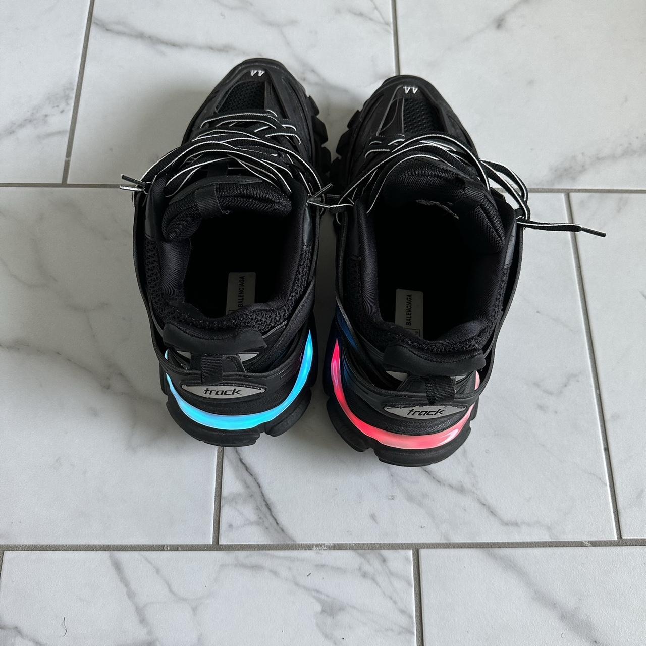 LED Balenciaga Track Runner in black colorway... - Depop